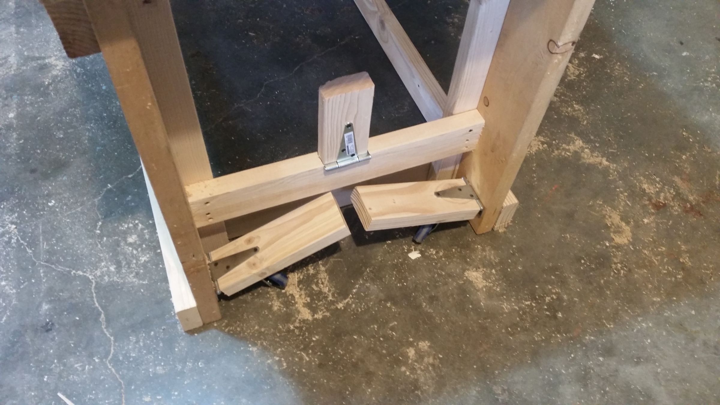 2x4 Work Bench With Nested Rolling Assembly Table : 10 Steps (with ...