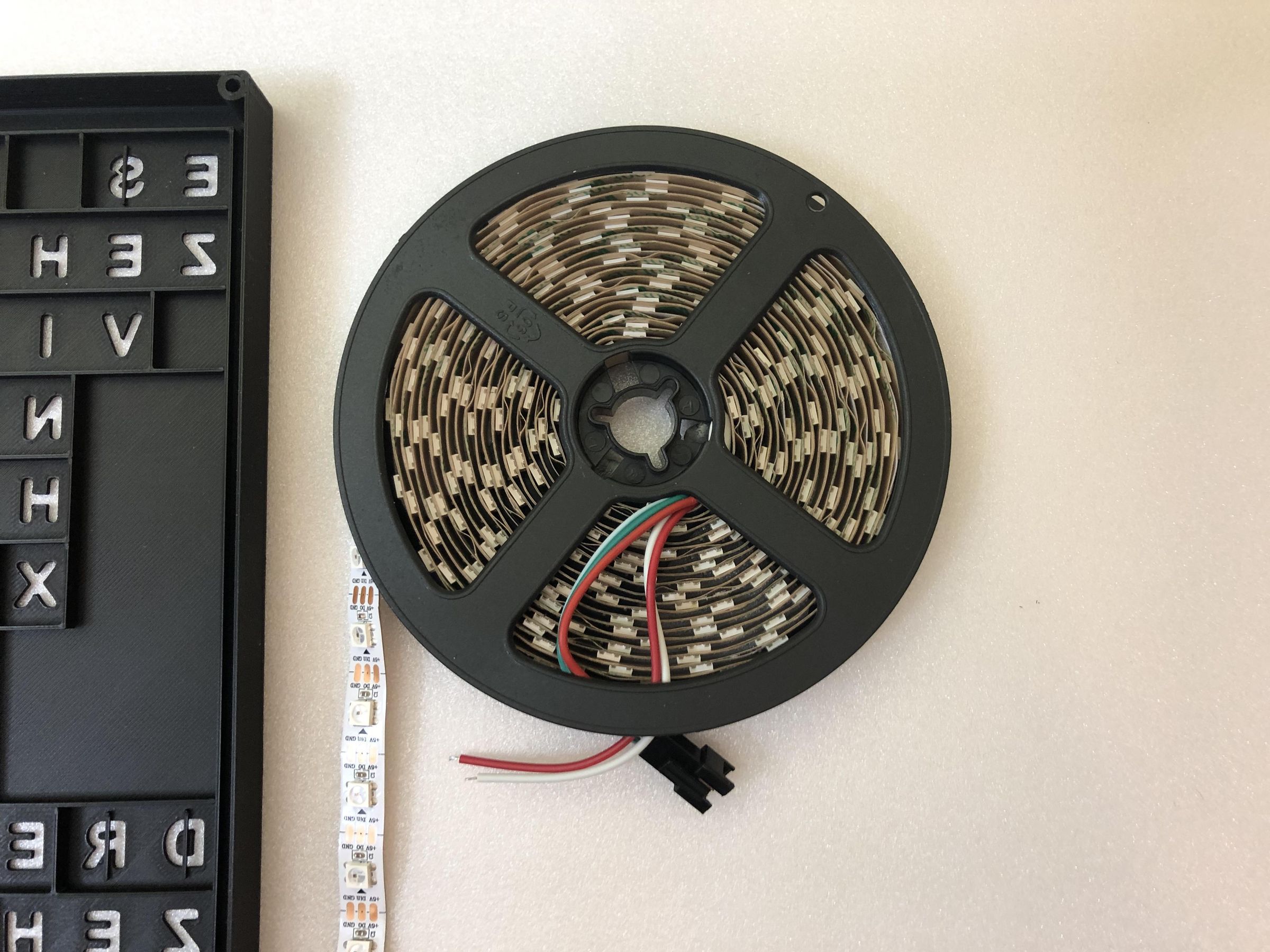 Lazy Words - Single LED Strip Word Clocks : 7 Steps (with Pictures ...