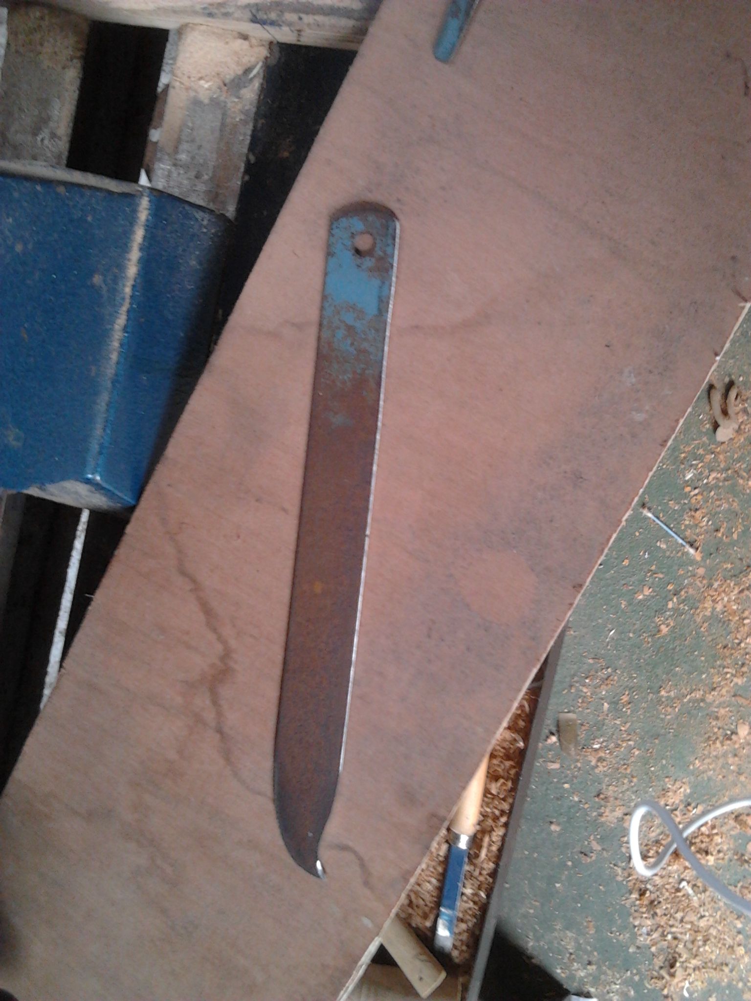 Wood Turning Parting Tool From a Power Hacksaw Blade, + Optional Old ...