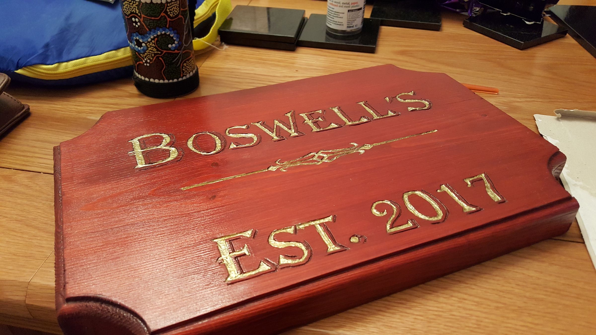 Hand Carved Hanging Bar Sign : 5 Steps (with Pictures) - Instructables