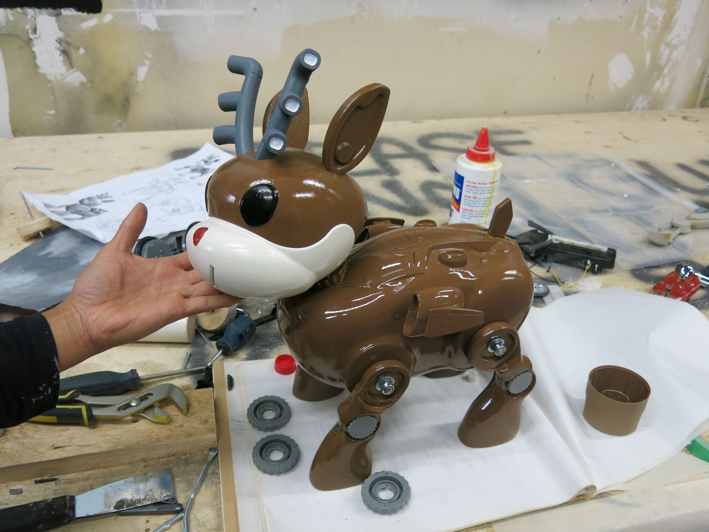 How to Build a 3D-printed Robot Reindeer Toy : 5 Steps (with Pictures ...