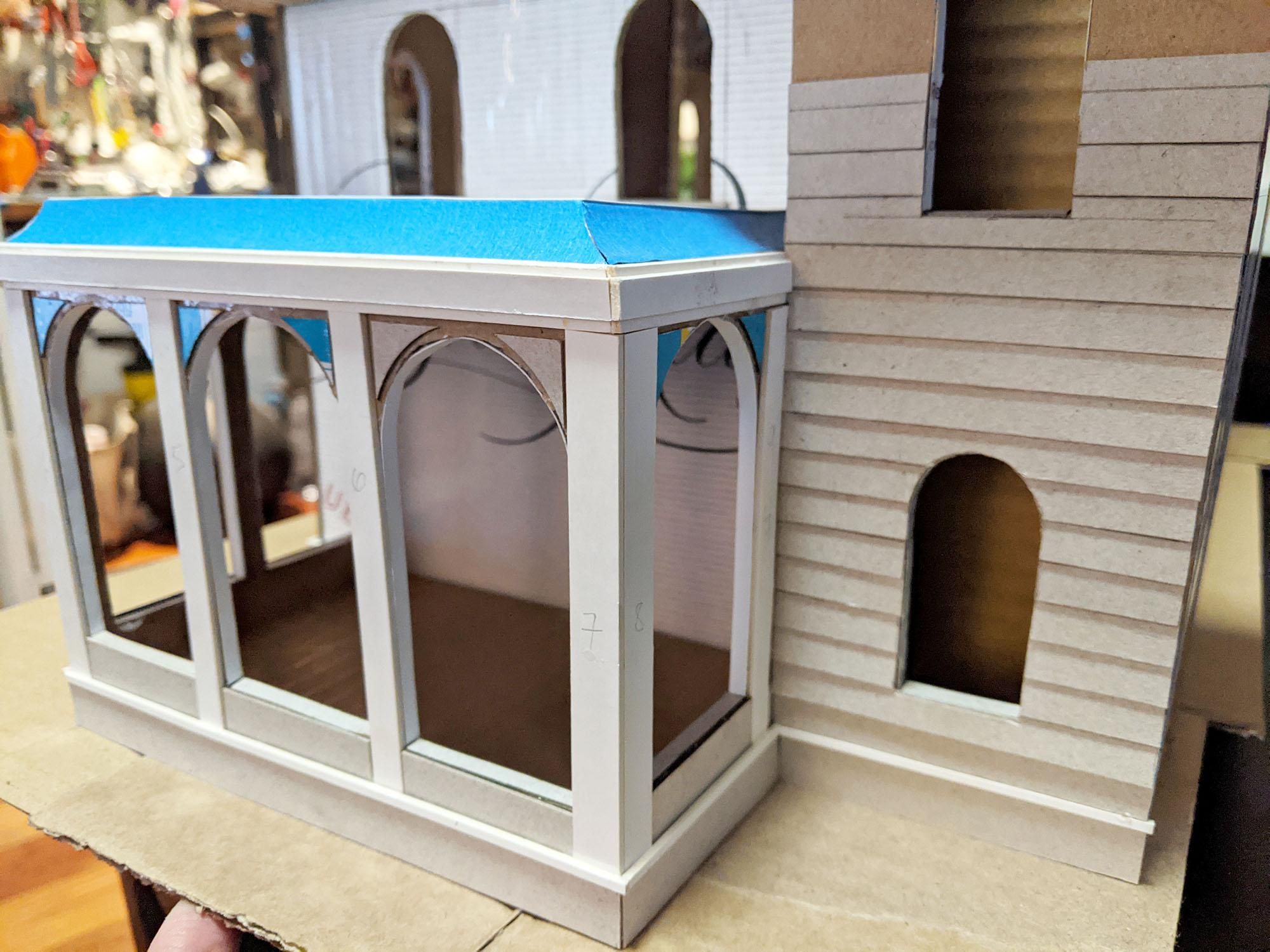 Addams Family Spooky Mansion Cardboard Model - With Lights and Sound ...