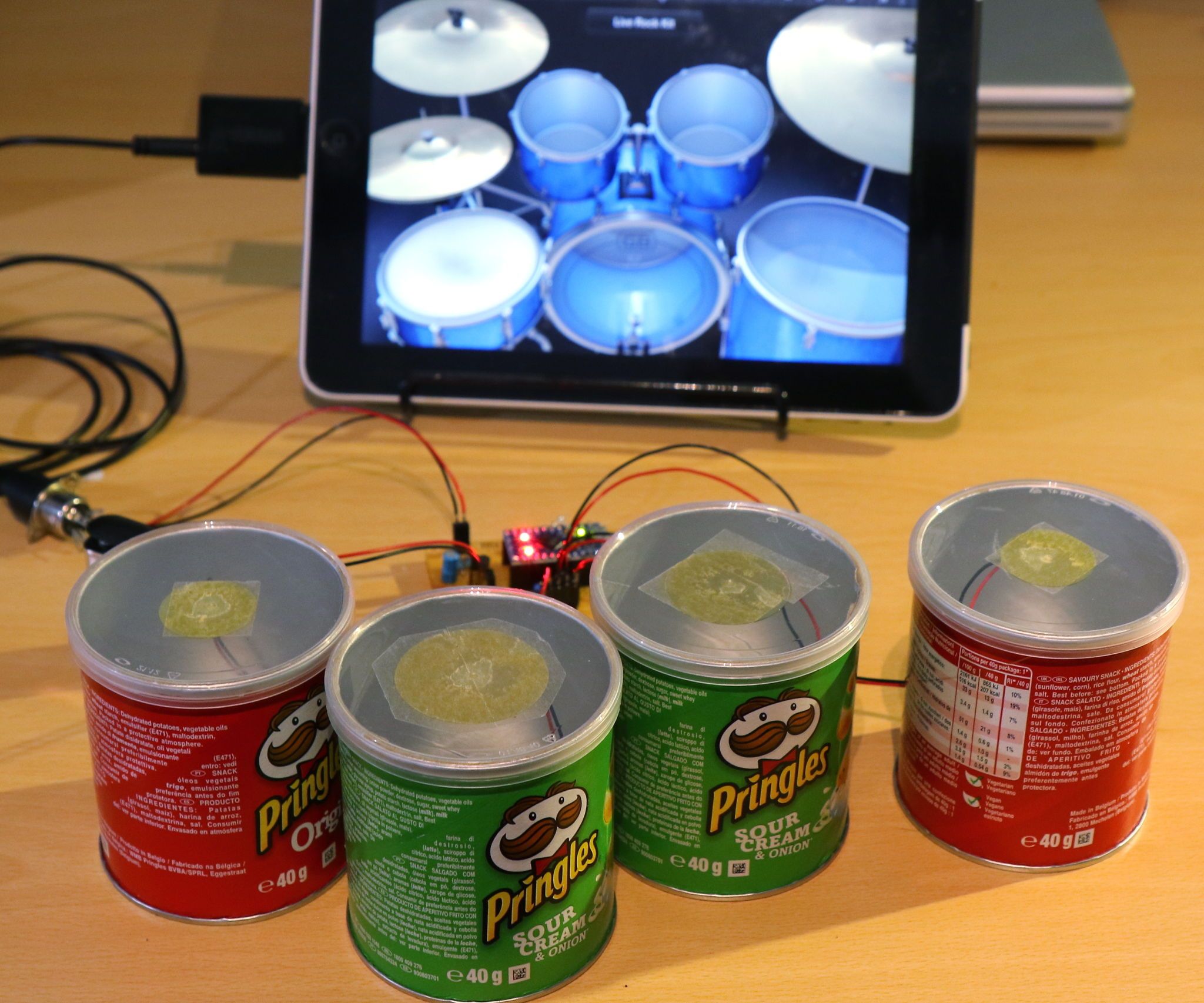 Pringle Can MIDI Drums : 9 Steps (with Pictures) - Instructables