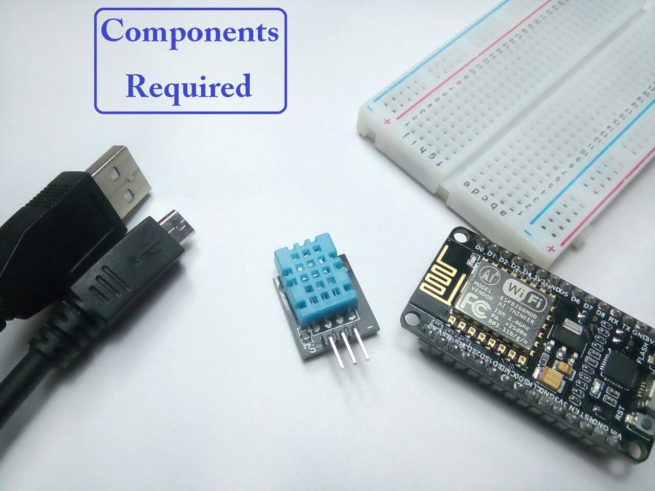 Interface DHT11 (Humidity Sensor) Using NodeMCU : 6 Steps (with ...