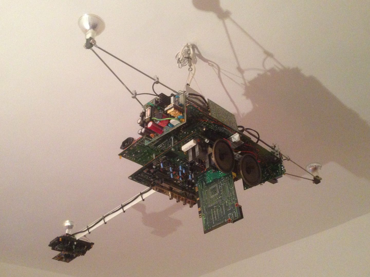 Circuit Board Ceiling Lamp W/ Blinkenlights : 5 Steps (with Pictures ...