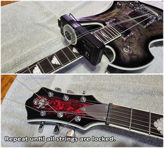 How to Restring a Guitar With Locking Tuners : 11 Steps (with Pictures ...