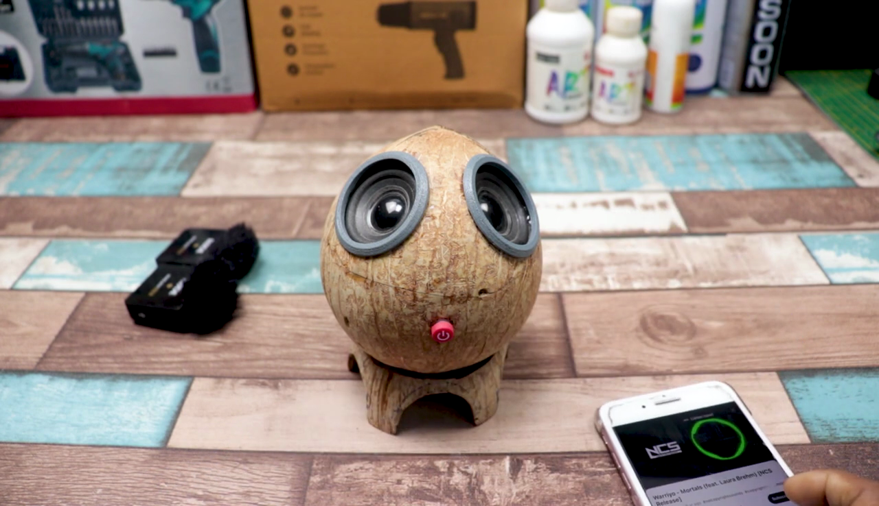 How to Make Powerful Bluetooth Speakers Using Coconut Shell : 8 Steps (with Pictures ...