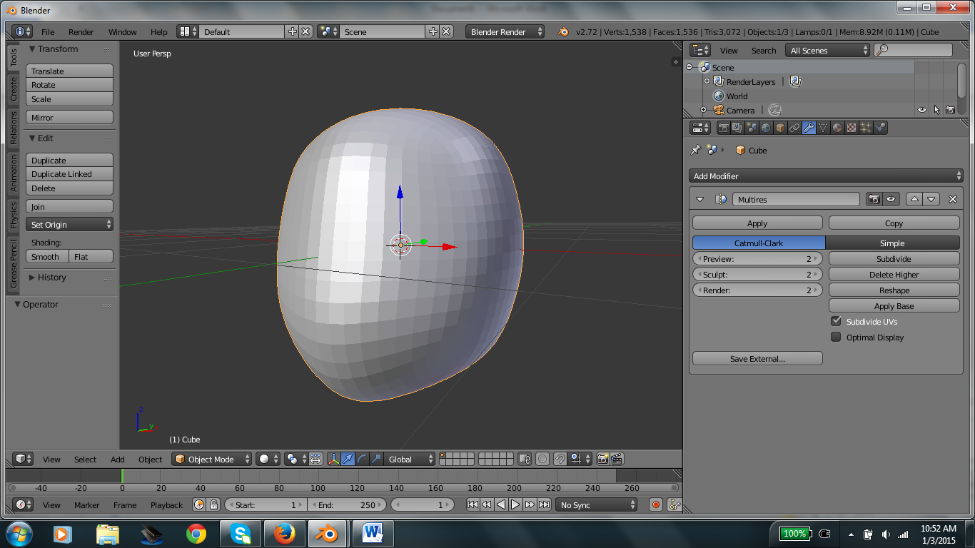How to Model a Human Head in Blender (without Make Human) : 5 Steps ...