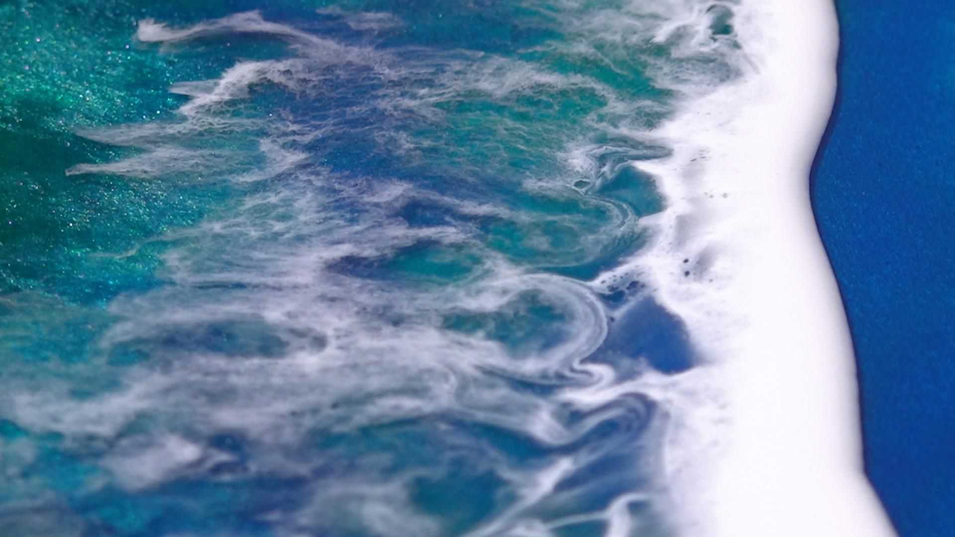 How to Create Two Pieces of Ocean Inspired Resin Art Work! : 8 Steps ...