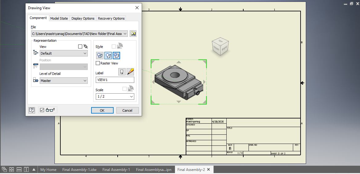 TAD 330- Making Isometric & Exploded Assembly View Drawings : 31 Steps ...
