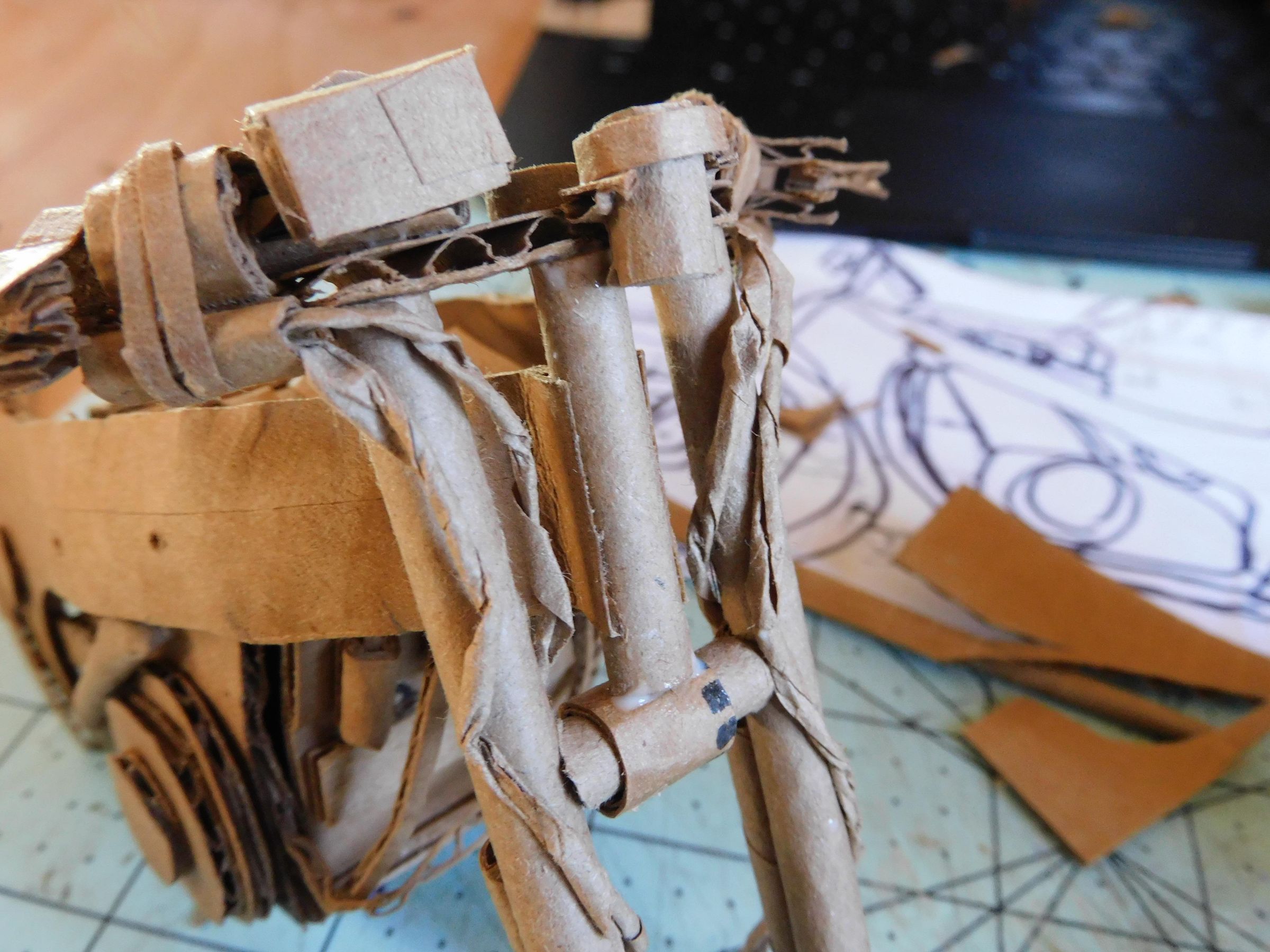 Cardboard Suzuki Hayabusa Chassis : 17 Steps (with Pictures ...