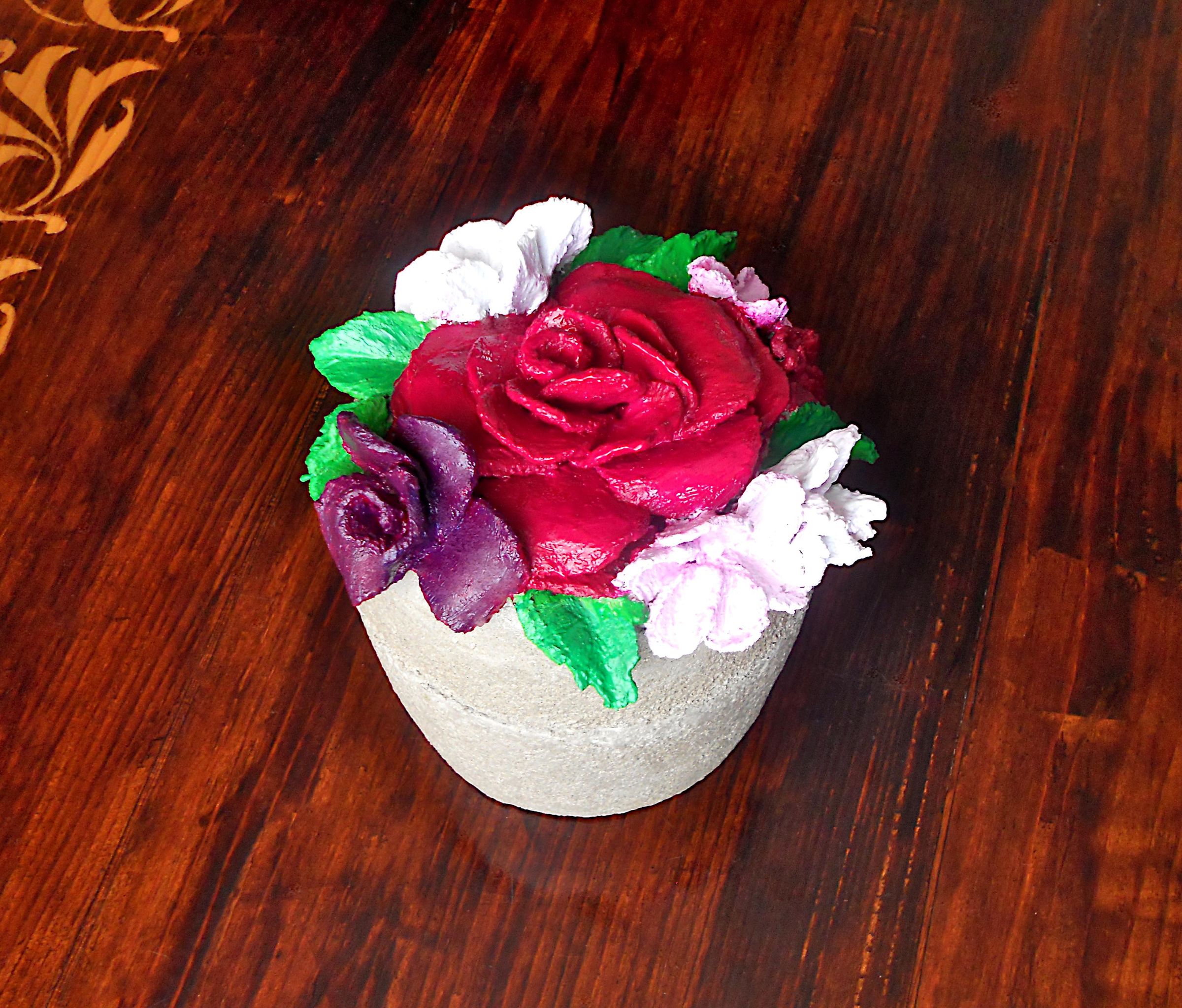 Concrete Jewelry Box With Raised Flowers : 12 Steps (with Pictures ...