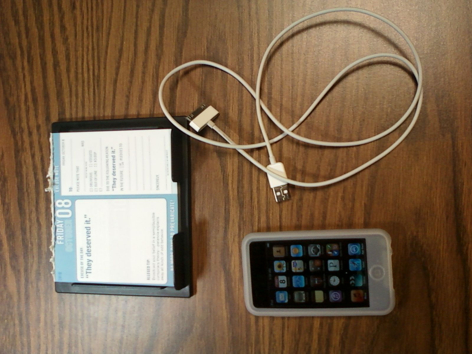 IPod Touch Stand From Desktop Calendar : 4 Steps - Instructables