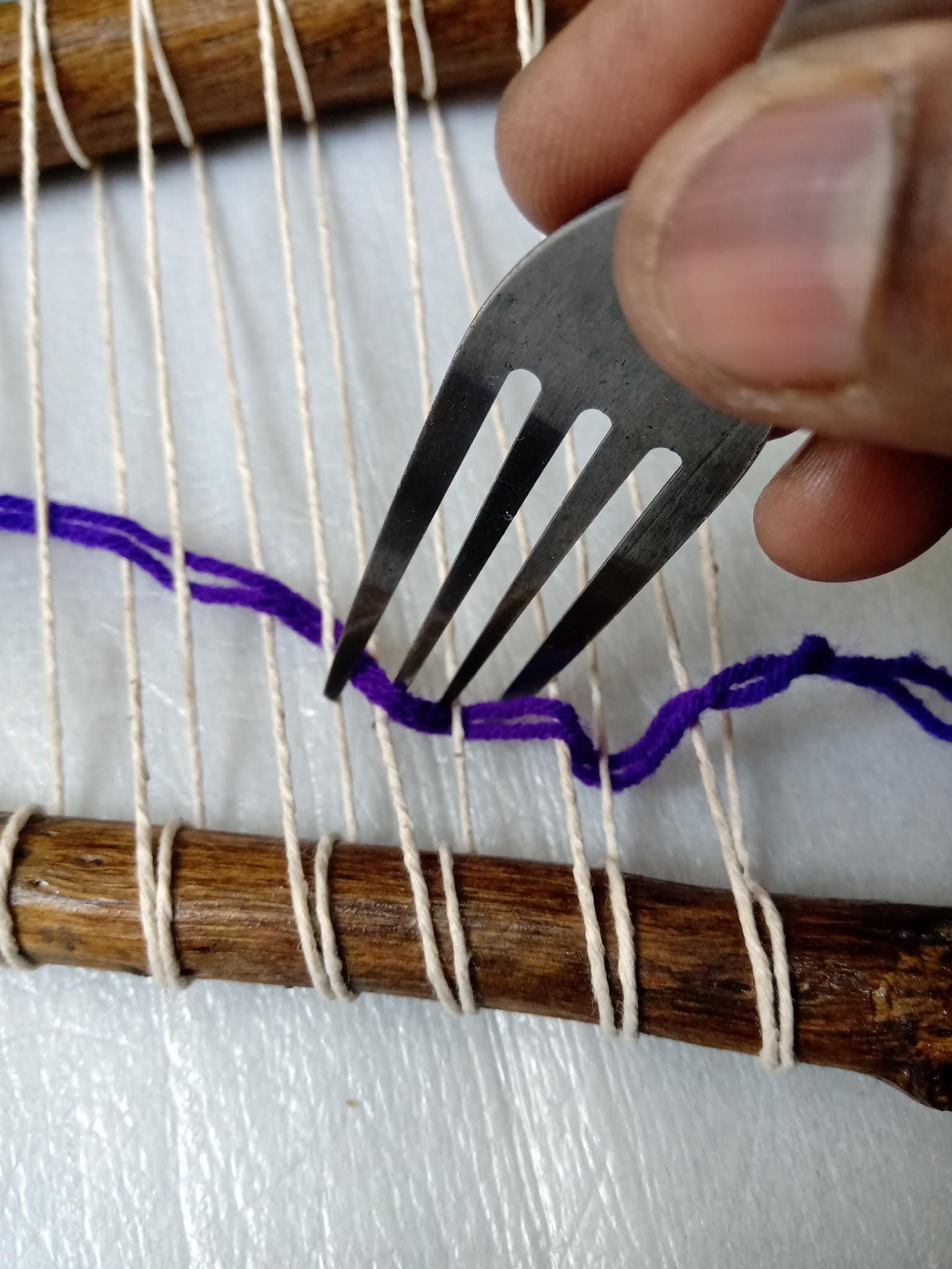 Wood & Yarn (Full & Partial Branch Weaving, Tiny Birds) - Home Decor ...