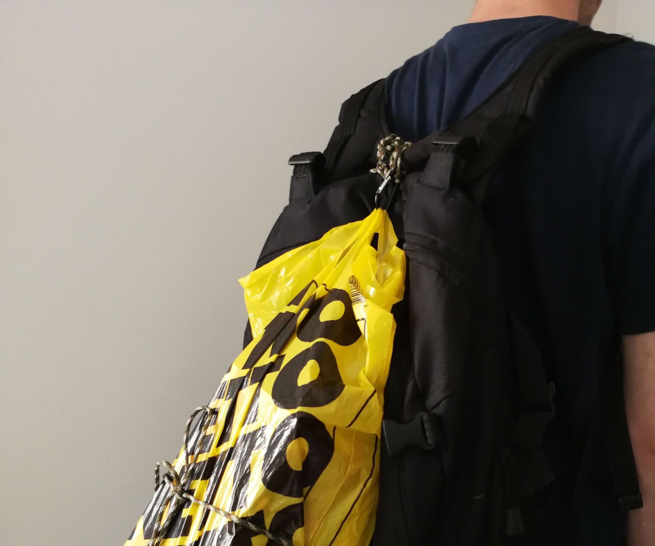 Shopping Bag Fastner to Your Backpack : 6 Steps - Instructables