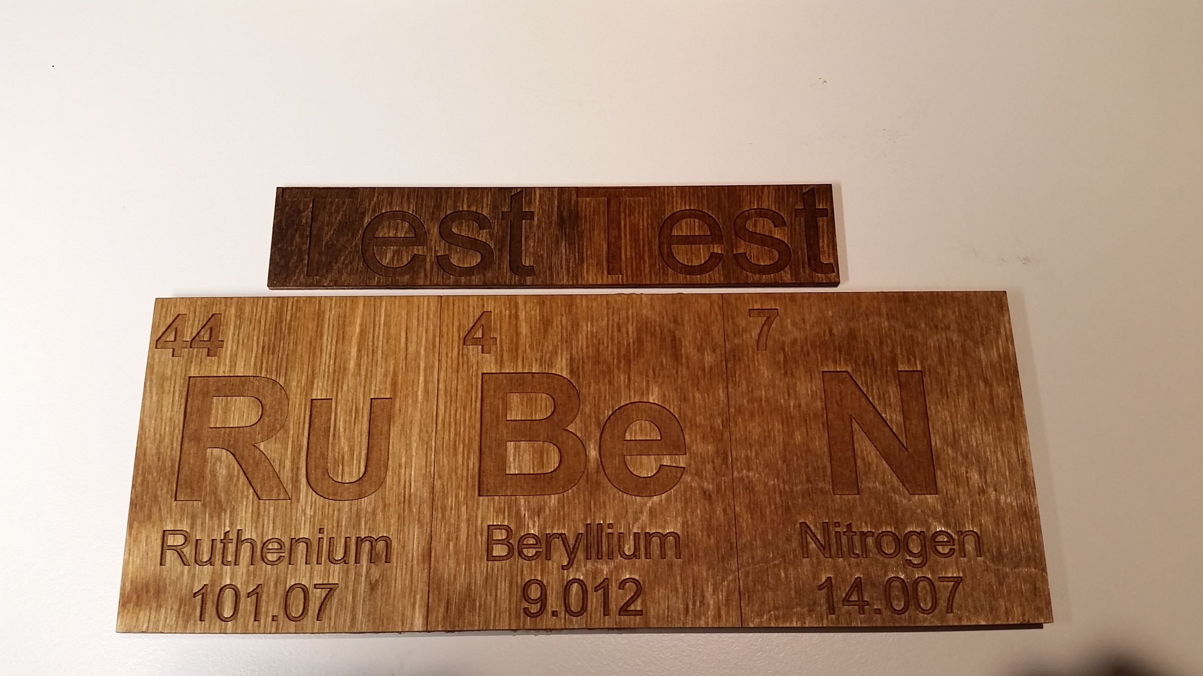 Laser Cut Periodic Table Name Tag : 3 Steps (with Pictures) - Instructables