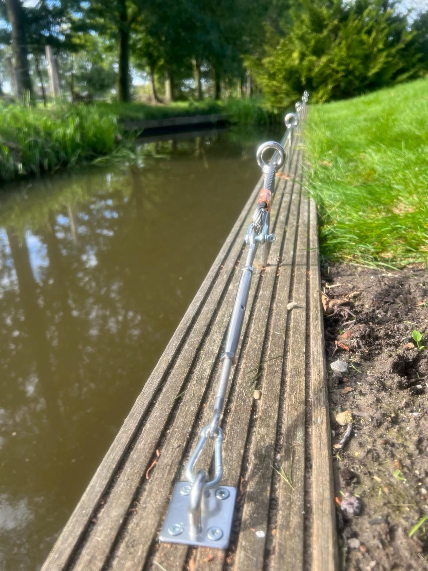 A Wire Rope Line to Protect Robot Mower From Falling in the Water : 4 ...