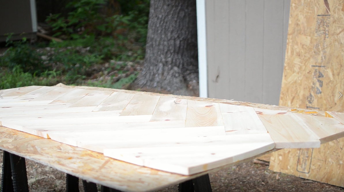 $20 Full Build Herringbone Dinner Table : 14 Steps (with Pictures ...