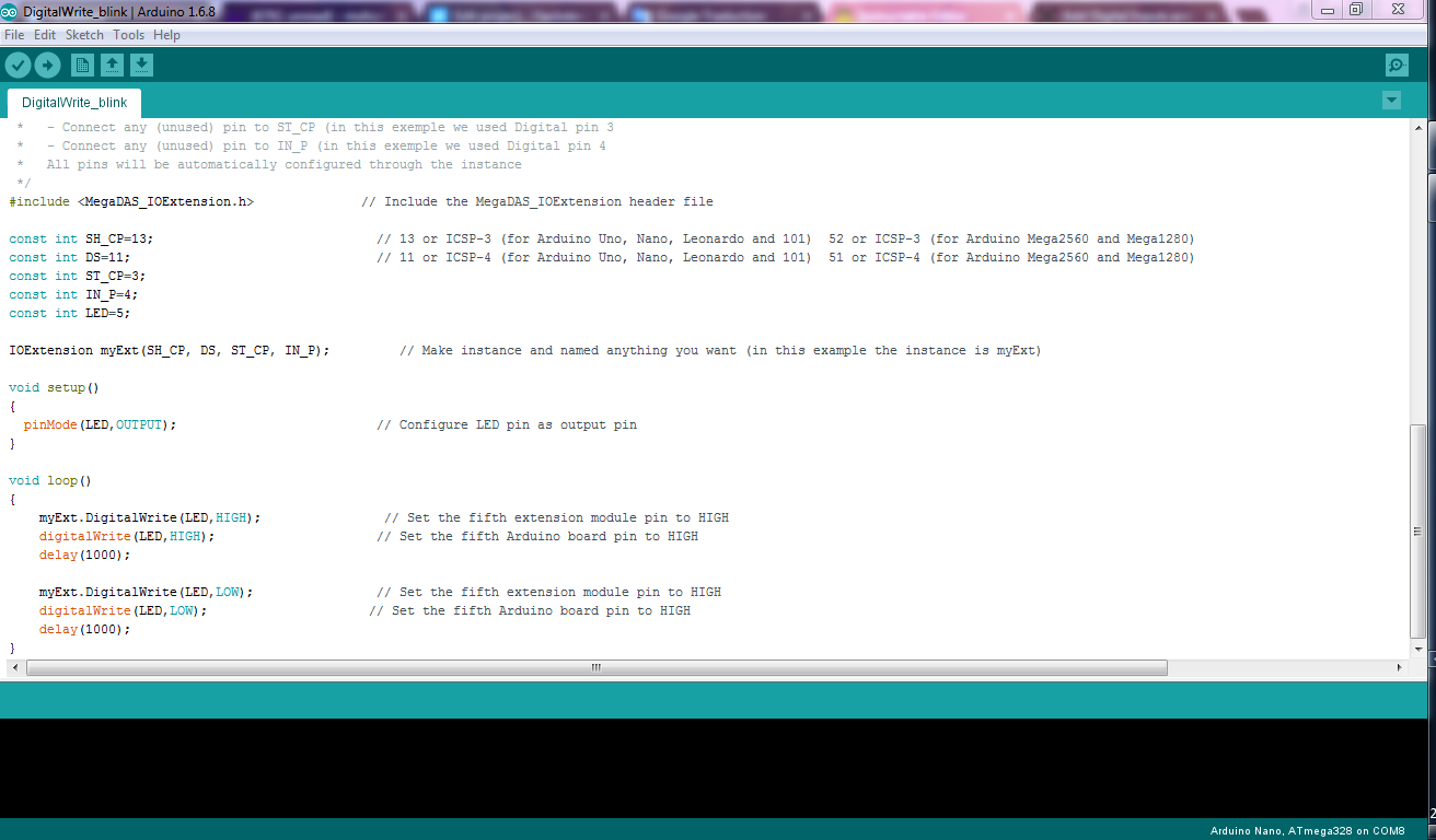 Increase Digital Pins of Your Arduino Using the 74HC595 (IOExtension ...