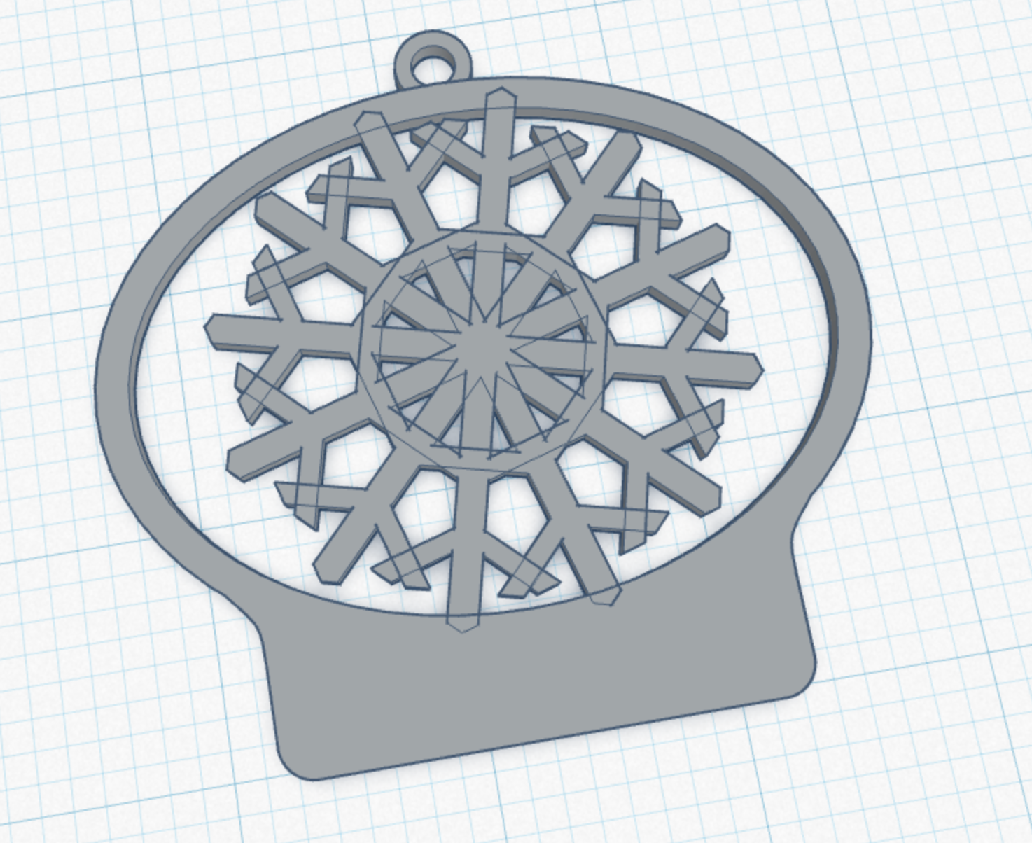 Customizable Snowflake Snowglobe Ornament : 5 Steps (with Pictures ...