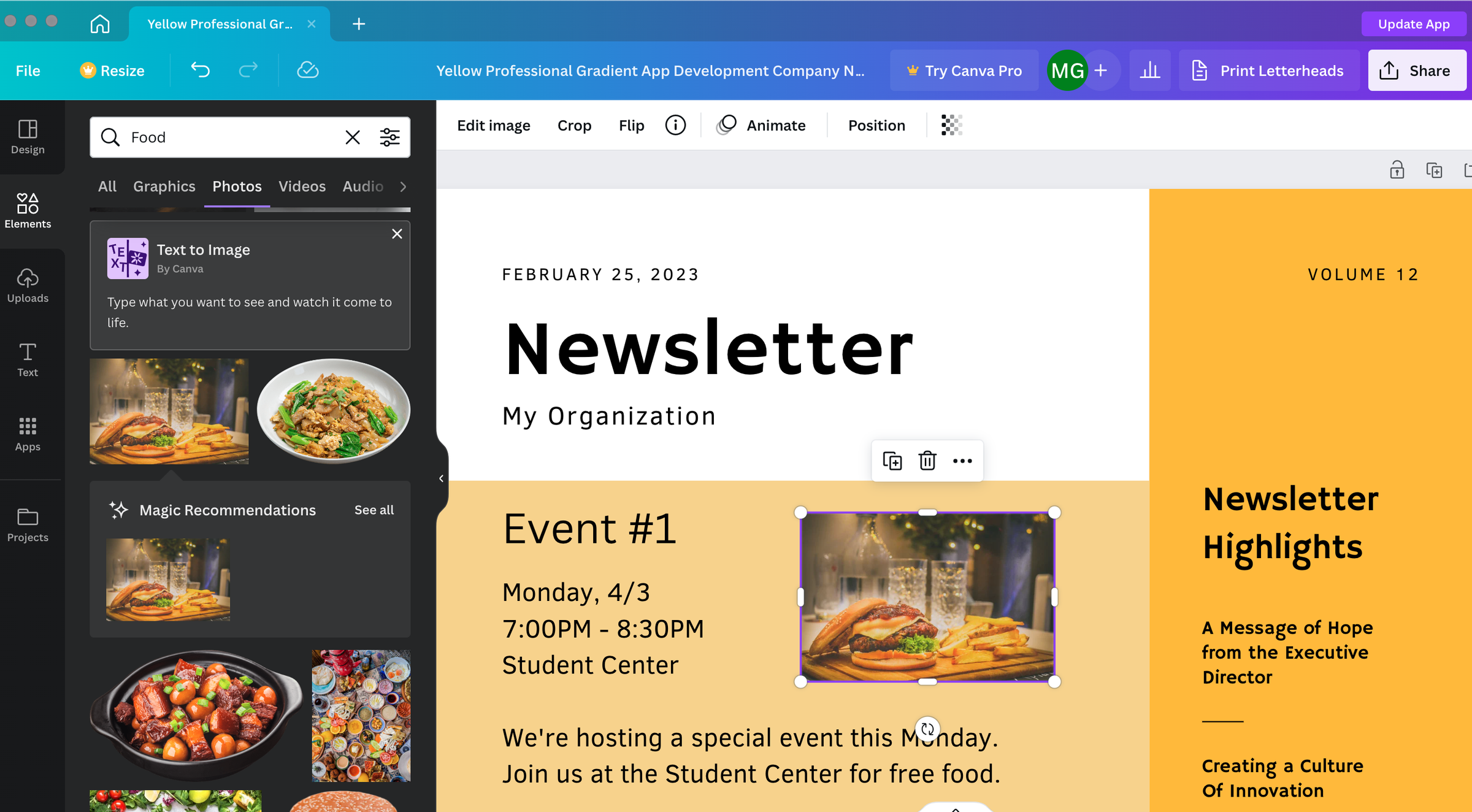 How to Make a One-page Newsletter on Canva : 6 Steps - Instructables