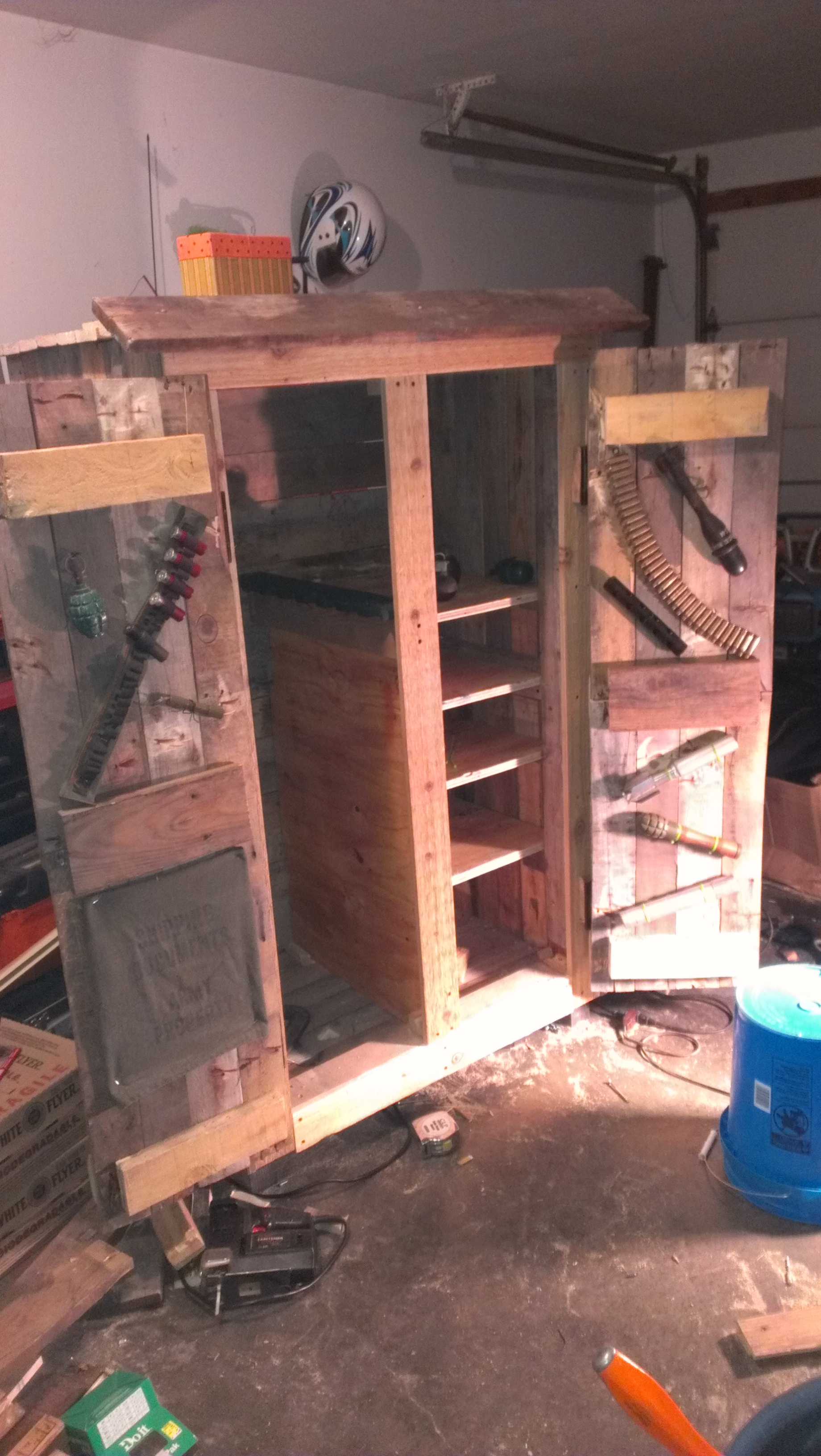 Repurposed Pallets Into Gun Cabinet : 10 Steps - Instructables