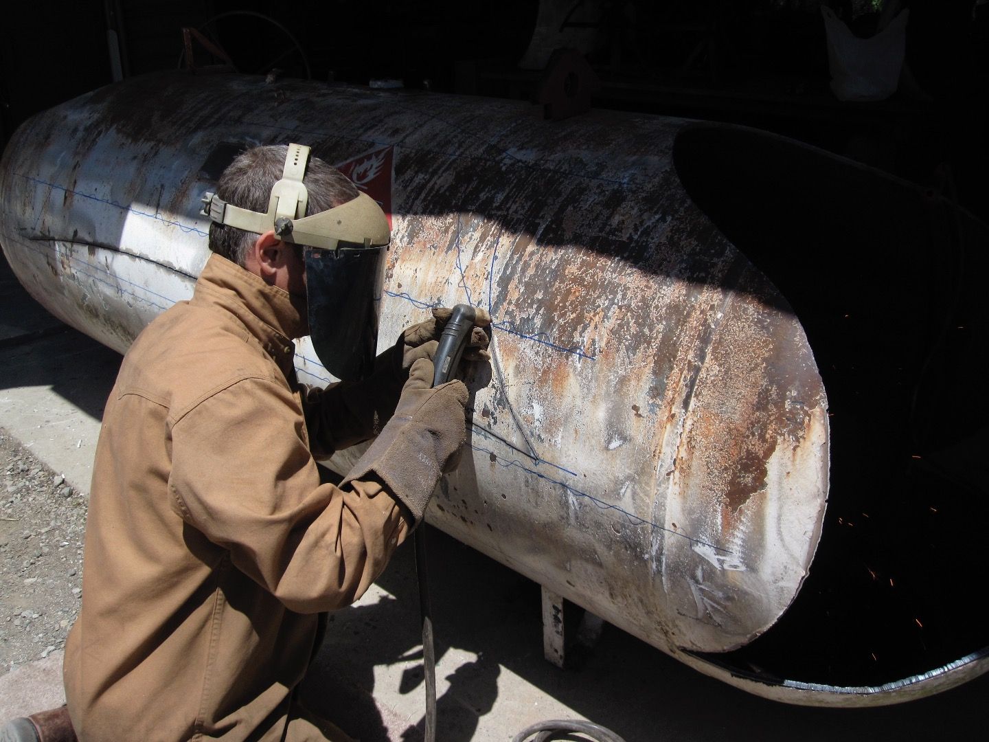 Propane Tank Bench : 13 Steps (with Pictures) - Instructables