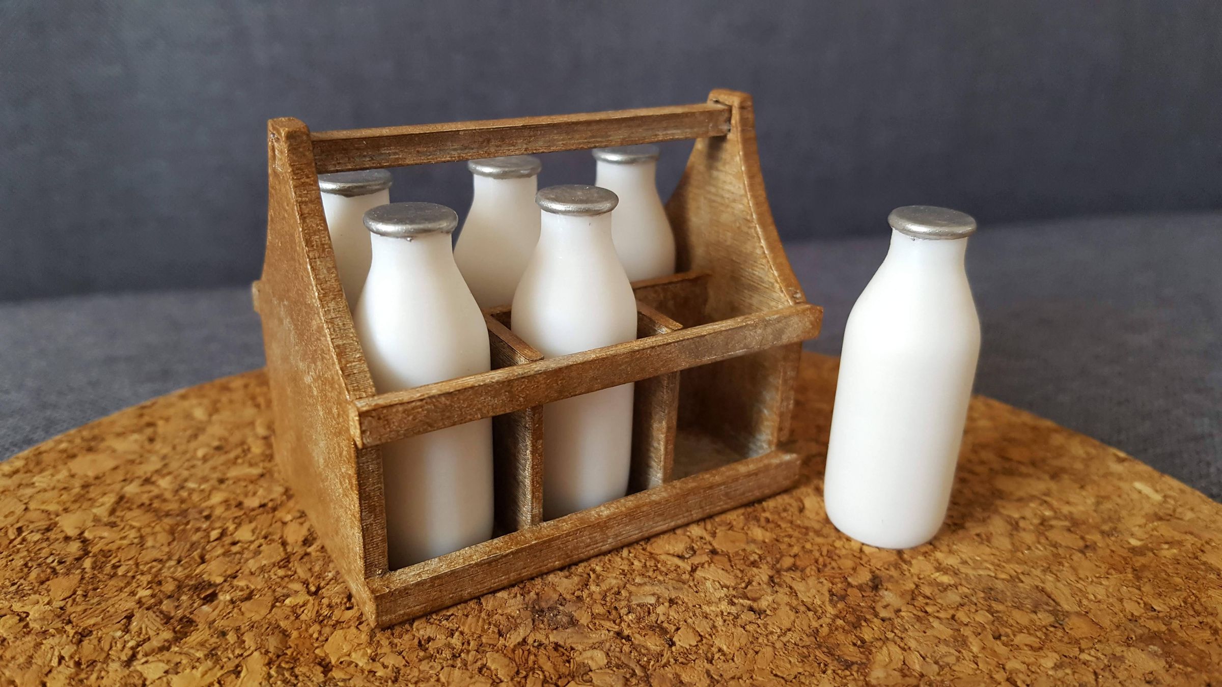 3D Printed Miniature Milk Holder and Bottles : 3 Steps (with Pictures ...