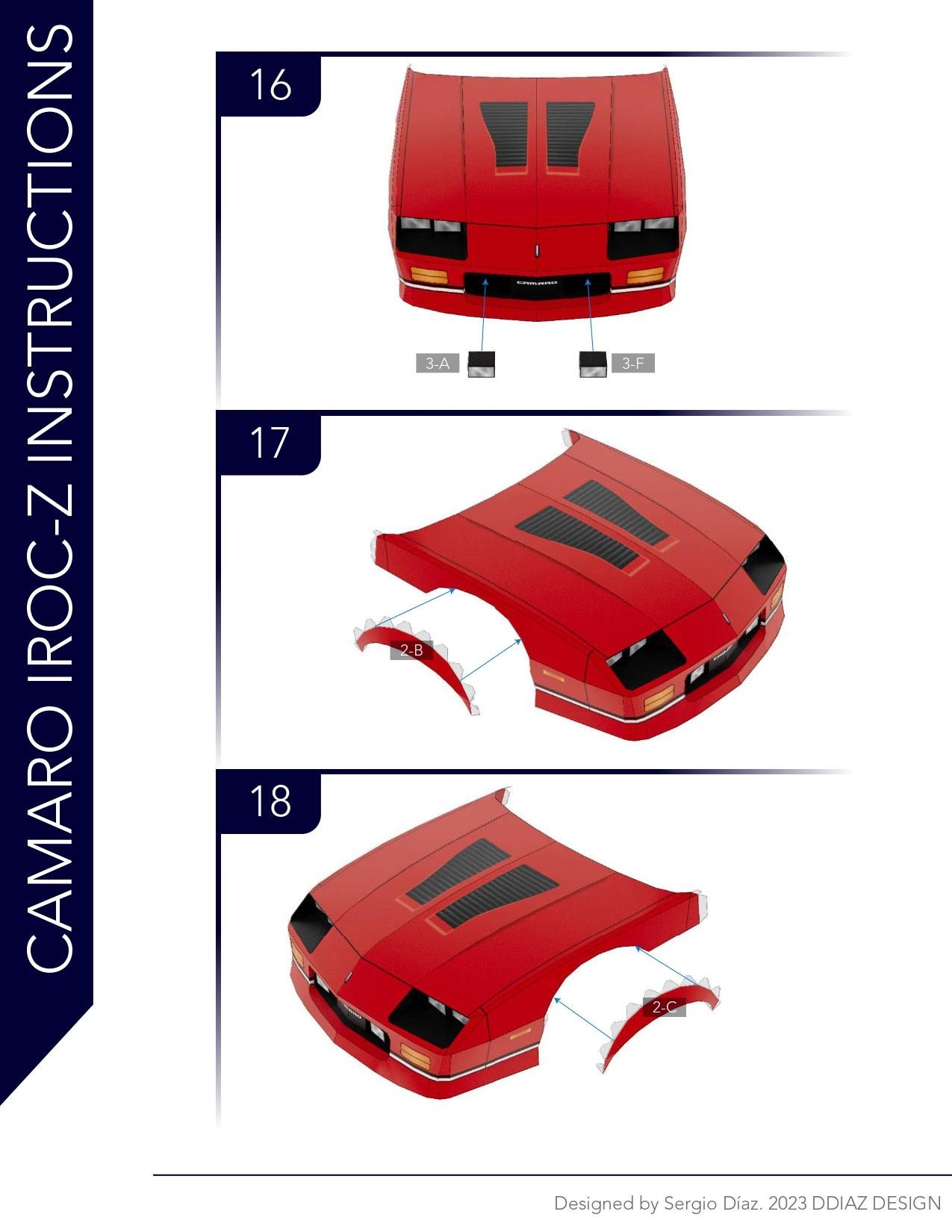 Camaro Z28 IROC-Z DIY Paper-Craft - Instructables