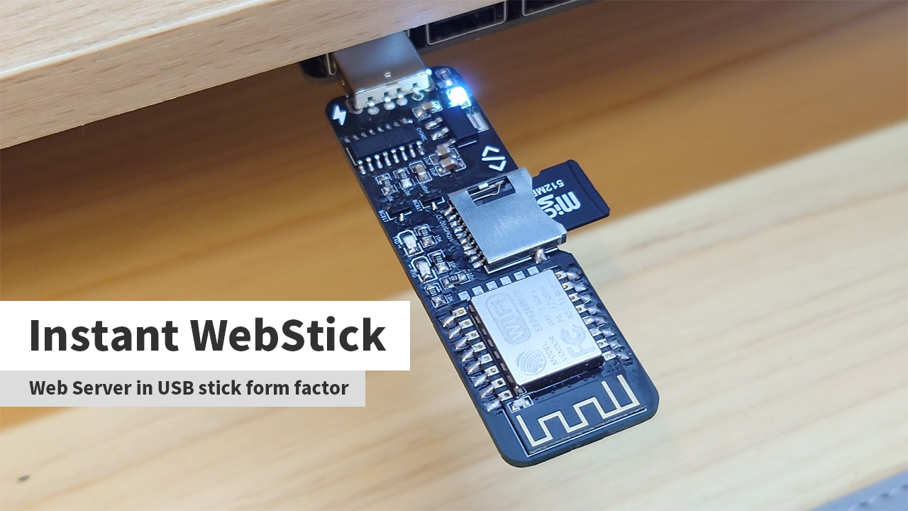 WebStick - Instant ESP8266 Web Server / NAS in USB Stick Form Factor : 10 Steps (with Pictures ...