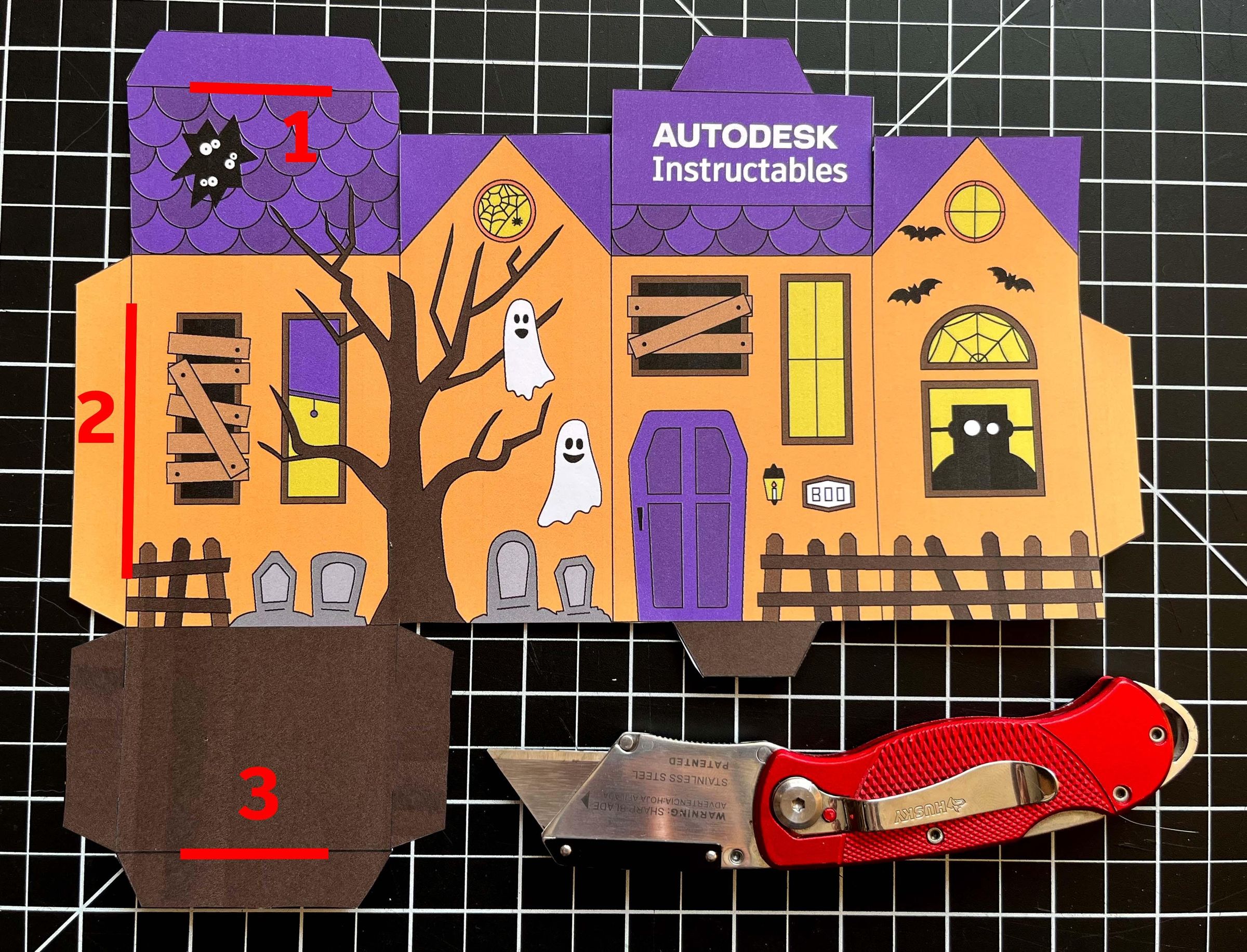 Free Halloween Haunted House Papercraft : 7 Steps (with Pictures ...