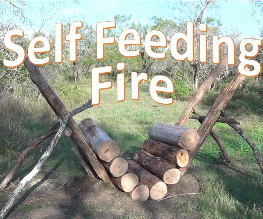 How to Build the Self Feeding Fire - All Night Fire : 11 Steps (with ...