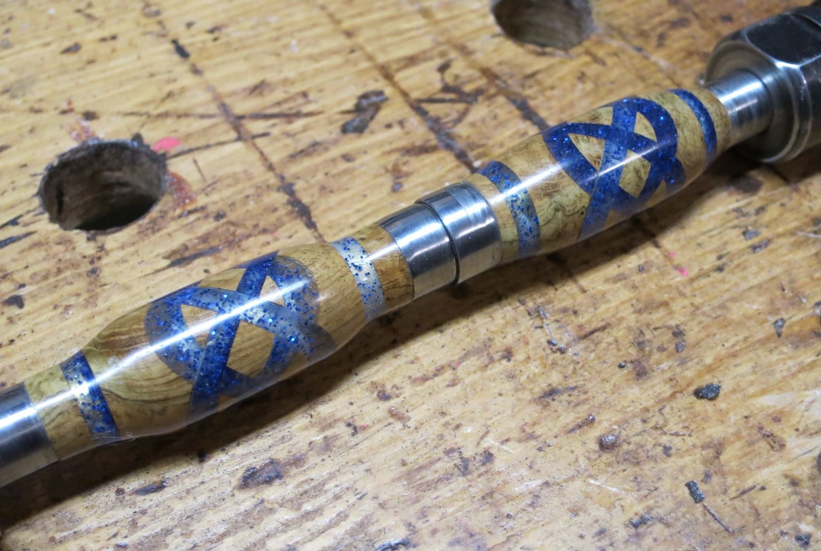 Turn a Segmented Pen W/ Glitter Casting : 6 Steps (with Pictures ...