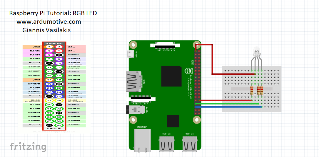 Raspberry Pi Tutorial: How to Use a RGB LED : 4 Steps - Instructables