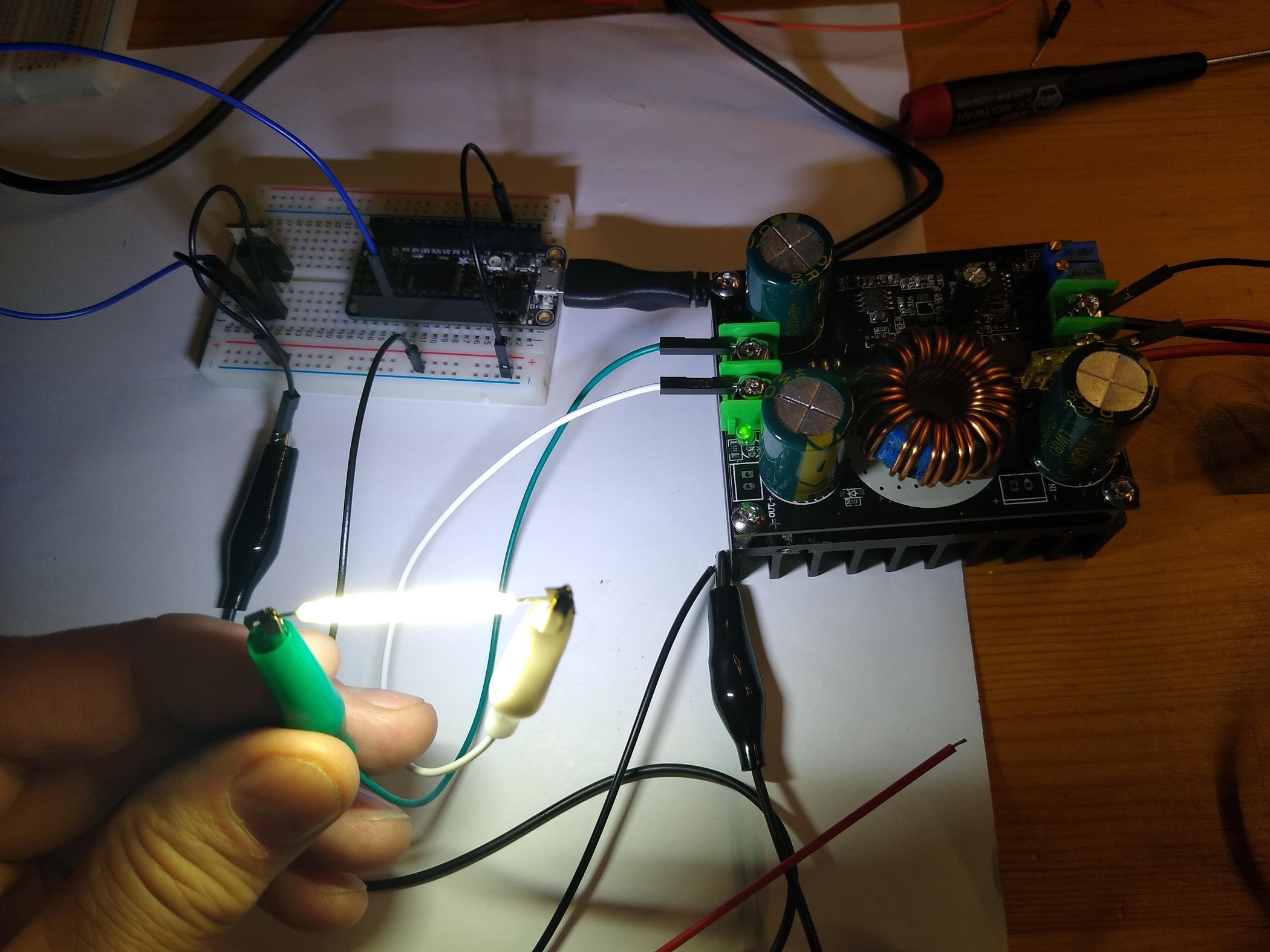 Controlling an LED Filament With a Microcontroller : 6 Steps ...