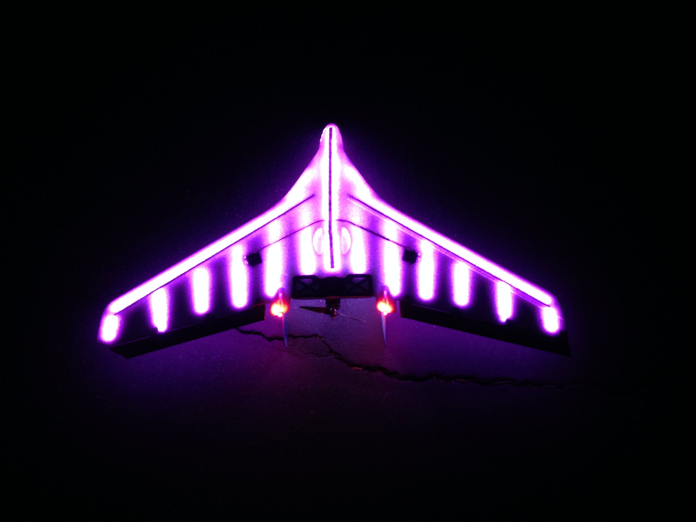 UFO Project - Color Changing Glowing Radio Controlled Airplane - RGB ...