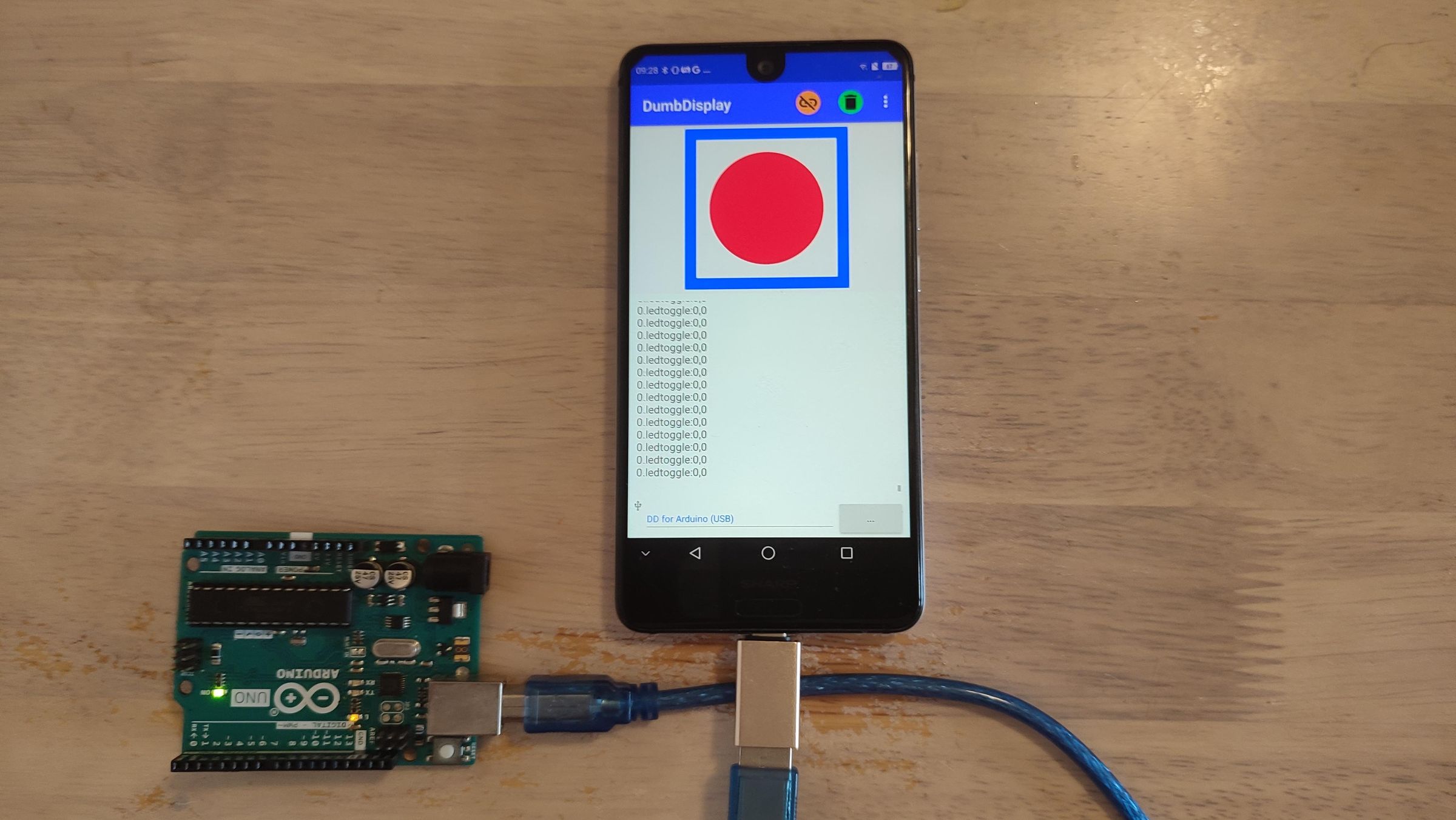 Blink Test With Virtual Display, DumbDisplay : 5 Steps - Instructables