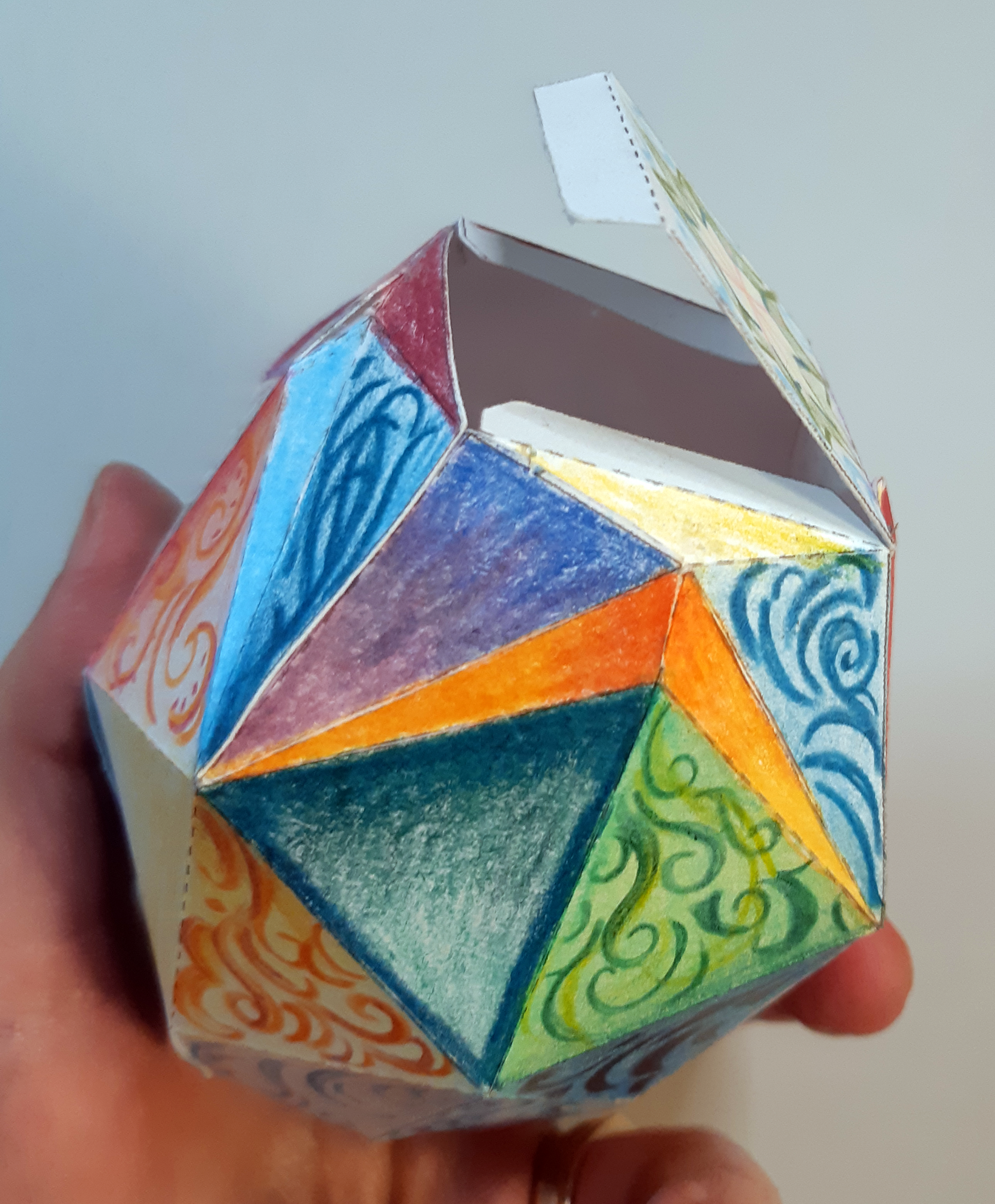 Easter Egg 3D Paper Model, Colorable : 7 Steps (with Pictures ...