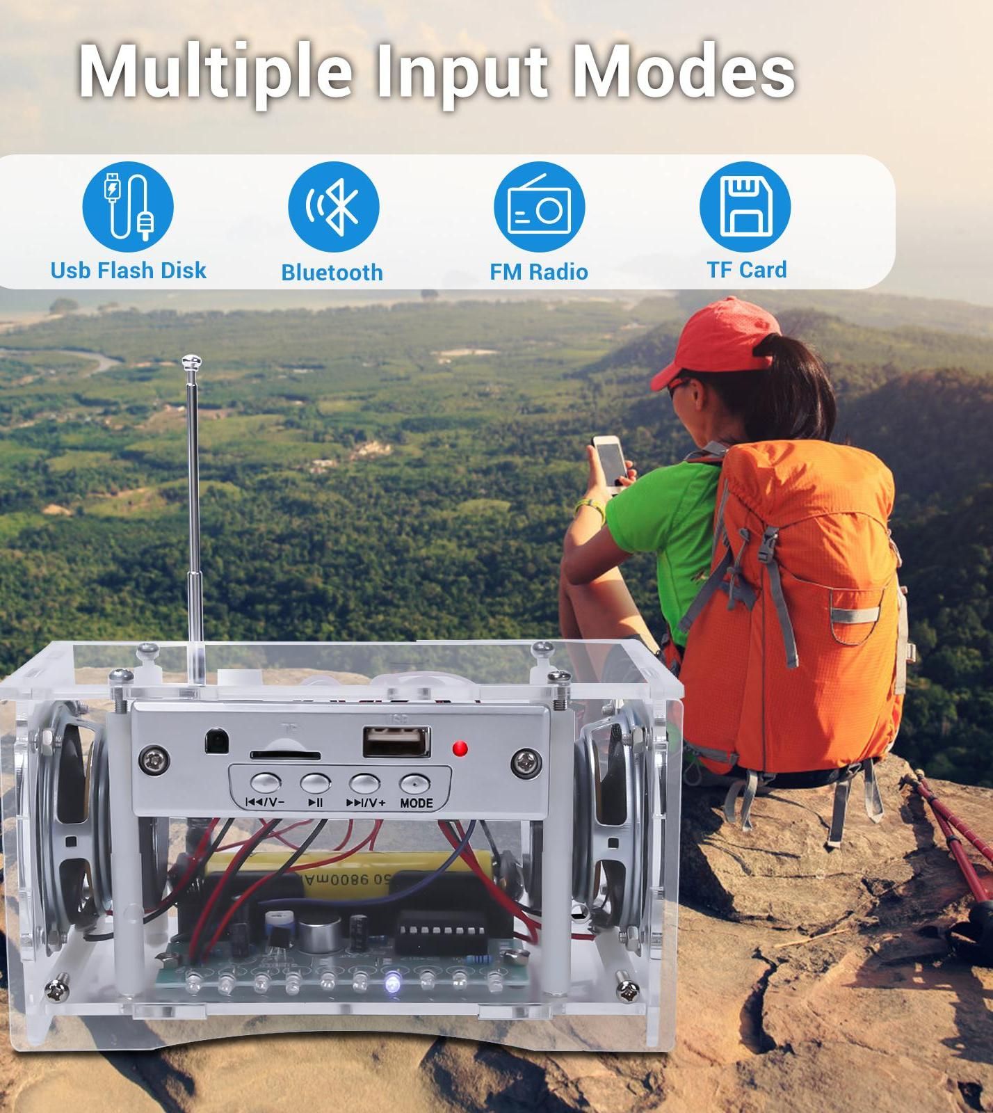 MiOYOOW Outdoor DIY Bluetooth Speaker Kit With FM Radio : 39 Steps ...