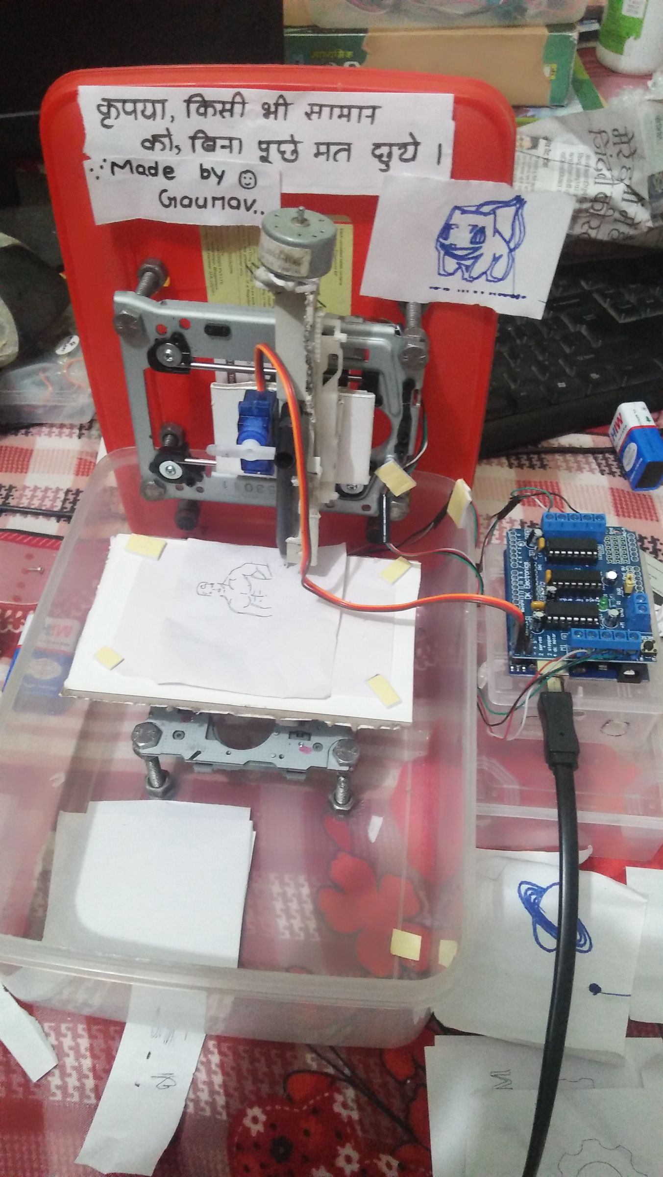 Mini CNC Plotter - Arduino Based : 11 Steps (with Pictures) - Instructables