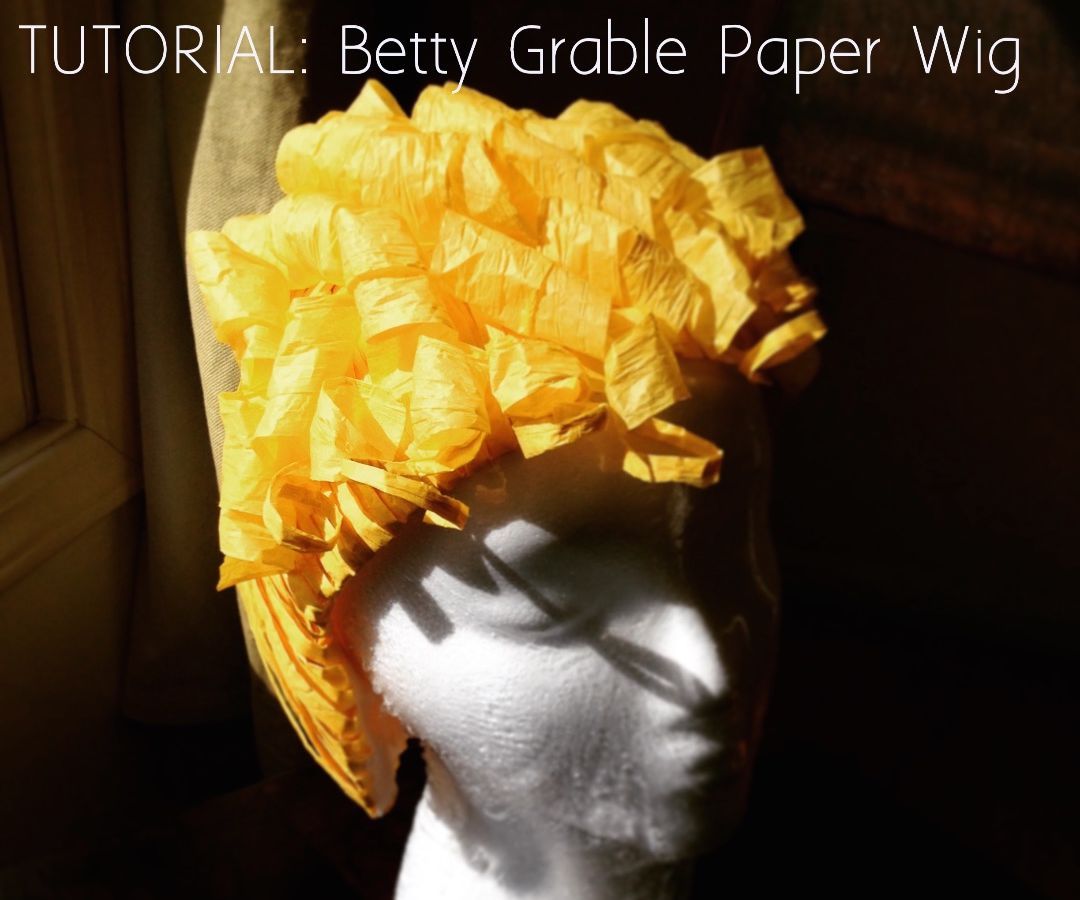 TUTORIAL: Betty Grable Paper Wig : 7 Steps - Instructables