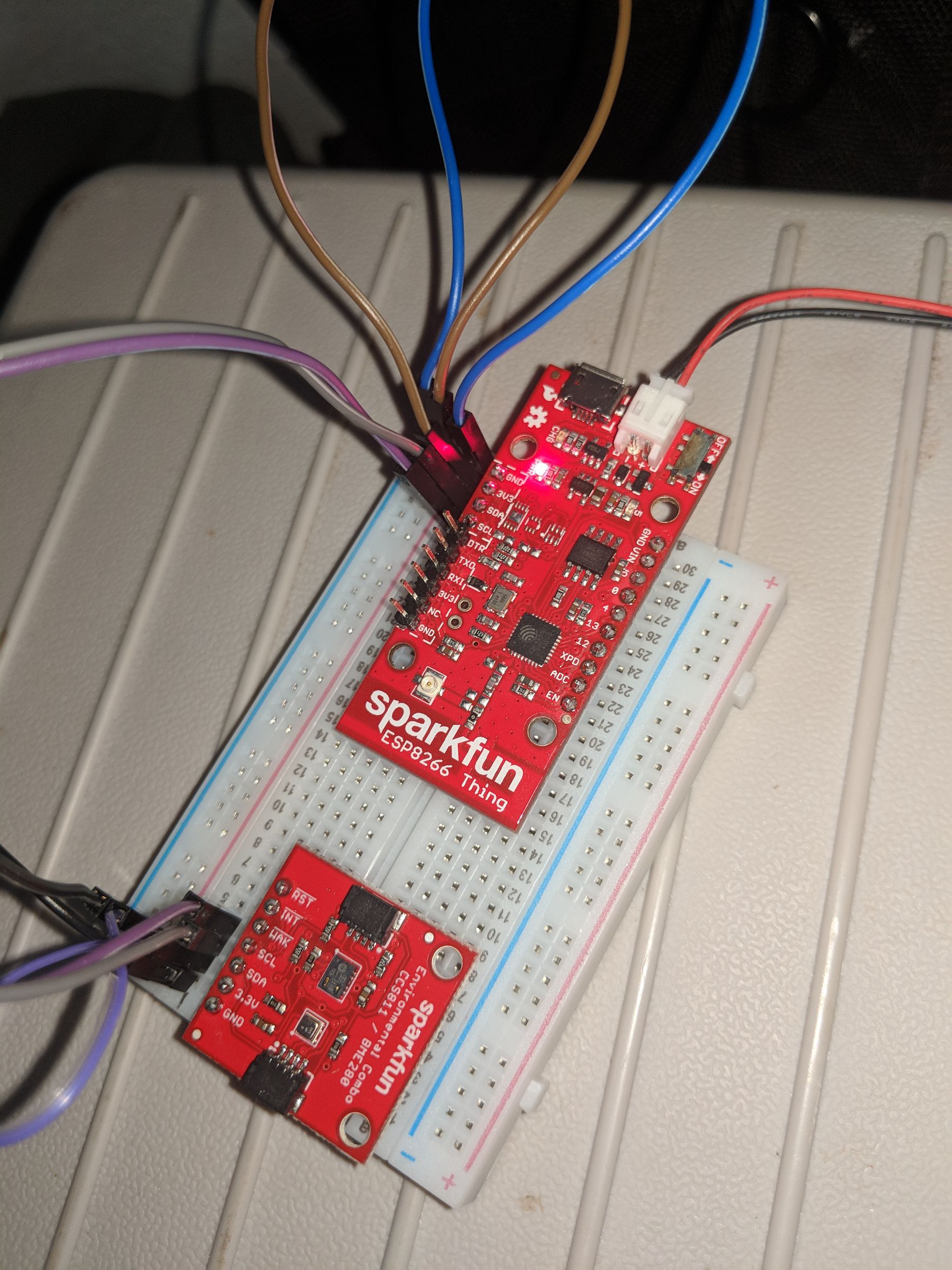 SparkFun ESP8266 Thing With CCS811and BME280, I2C Timing Issue Setting of Watchdog WDT : 4 Steps ...