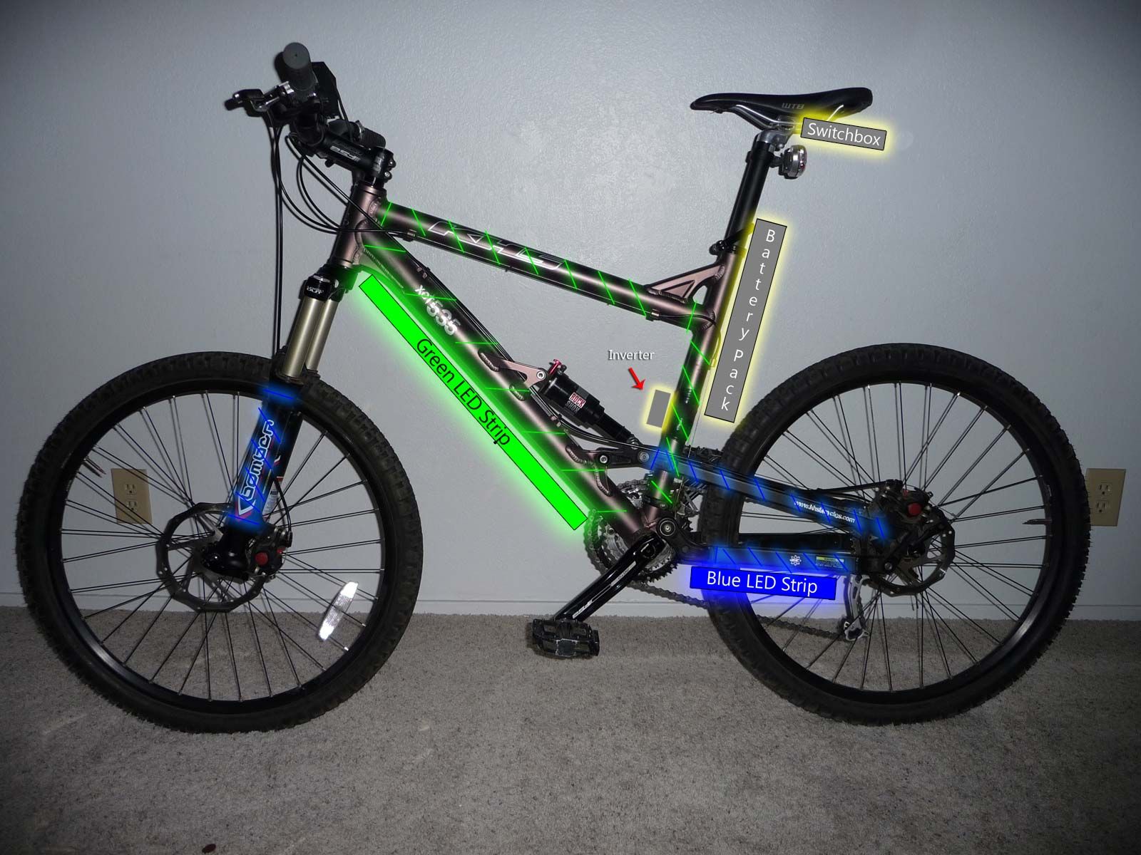 Electroluminescent Mountain Bike : 13 Steps (with Pictures) - Instructables