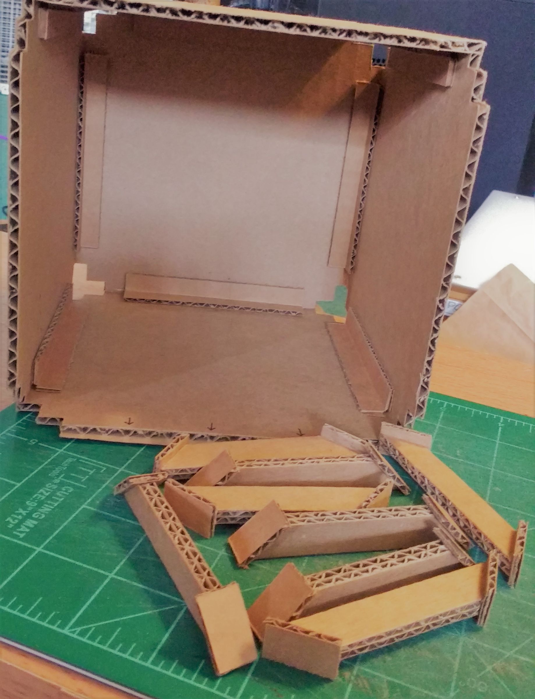 DIY Cardboard Super Mario World Question Mark Block Shelf : 19 Steps ...