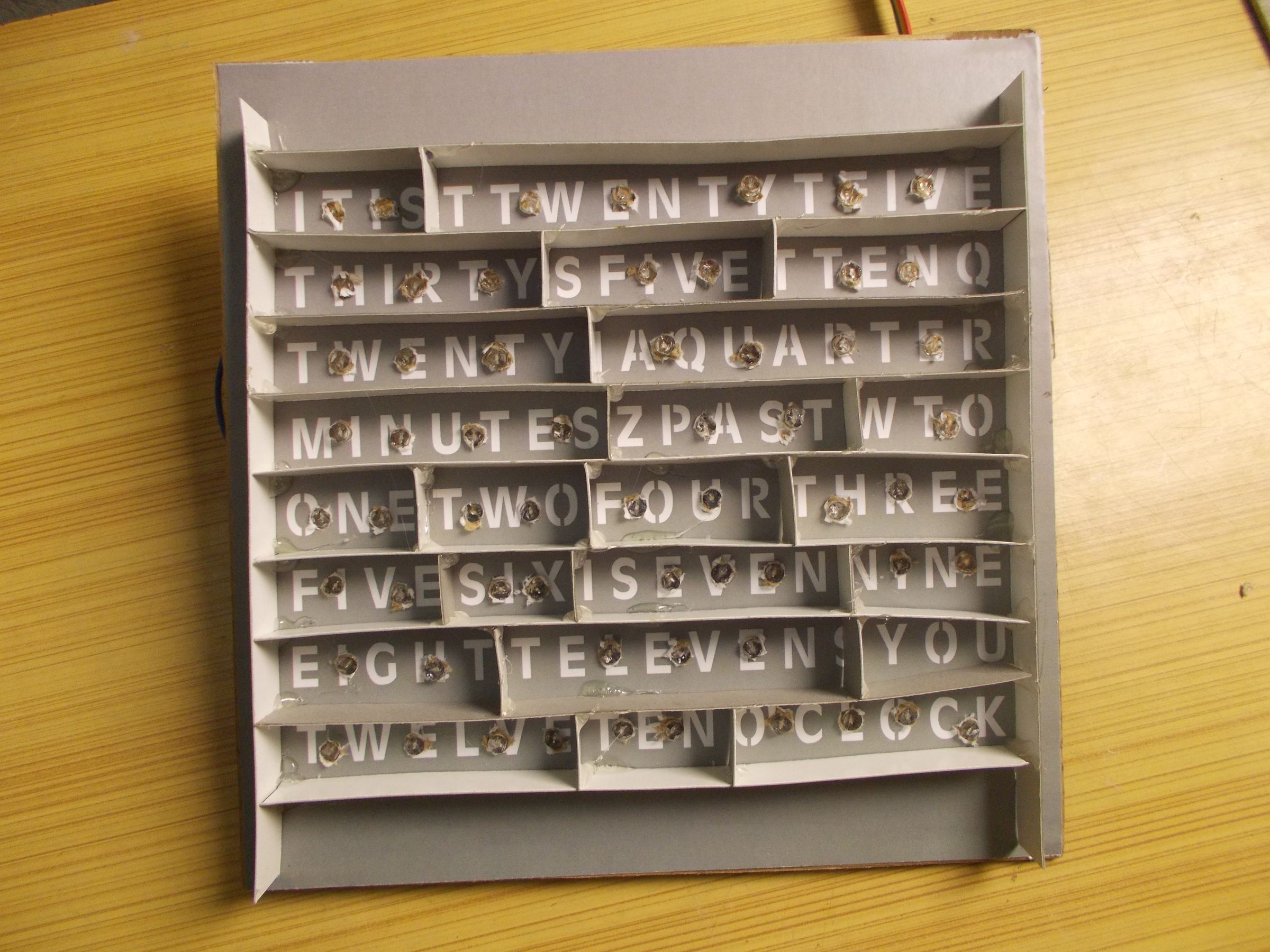 DIY Word Clock : 10 Steps (with Pictures) - Instructables