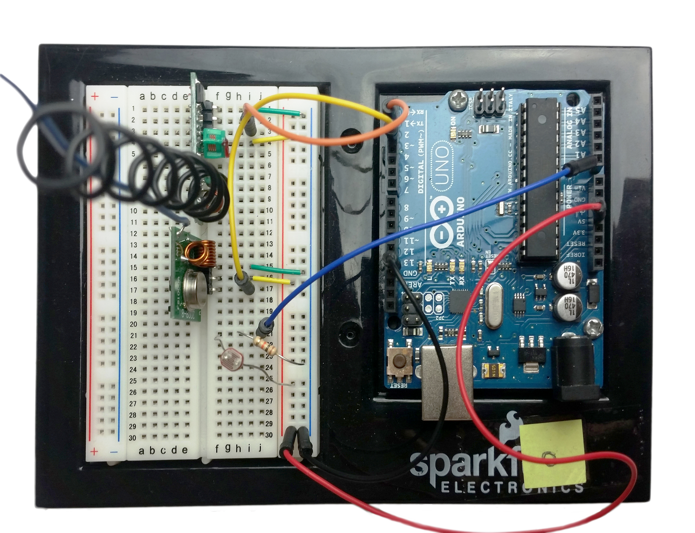 Using Sensors, 433Mhz RF Modules and Adafruit's BLE Bluefruit Chip to ...