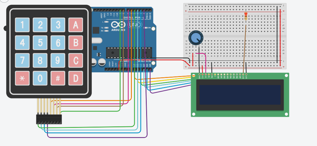 Arduino 16x2 LCD Display and 4x4 Matrix Keypad - Instructables