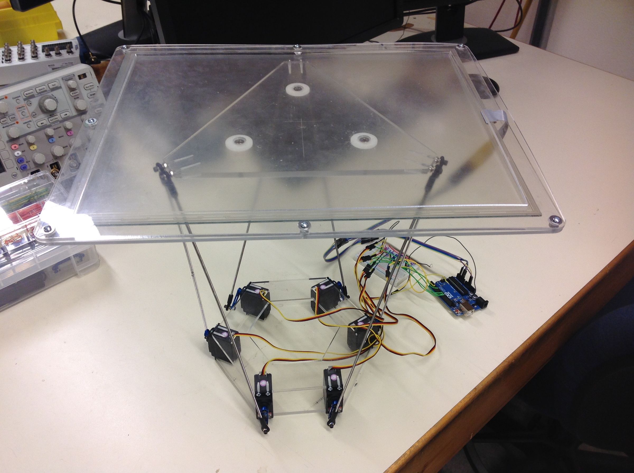 PID Controlled Ball Balancing Stewart Platform : 6 Steps - Instructables