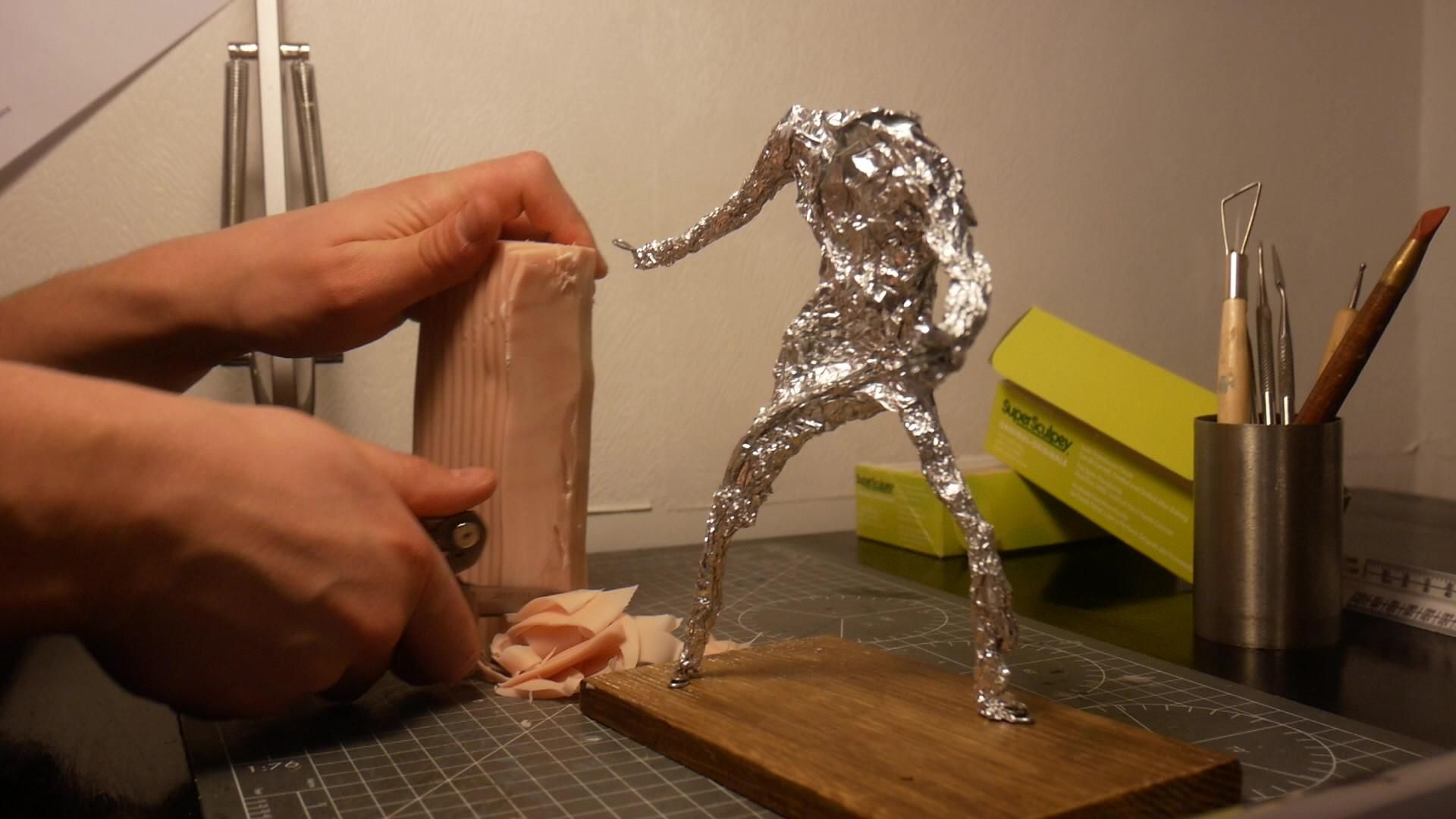 Sculpting a Fantasy Character With a Wire Armature : 9 Steps (with ...