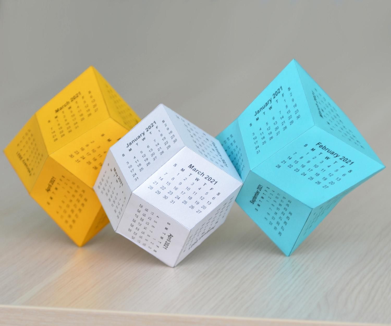 Choose Your 3D Calendar for 2021 : 4 Steps (with Pictures) - Instructables